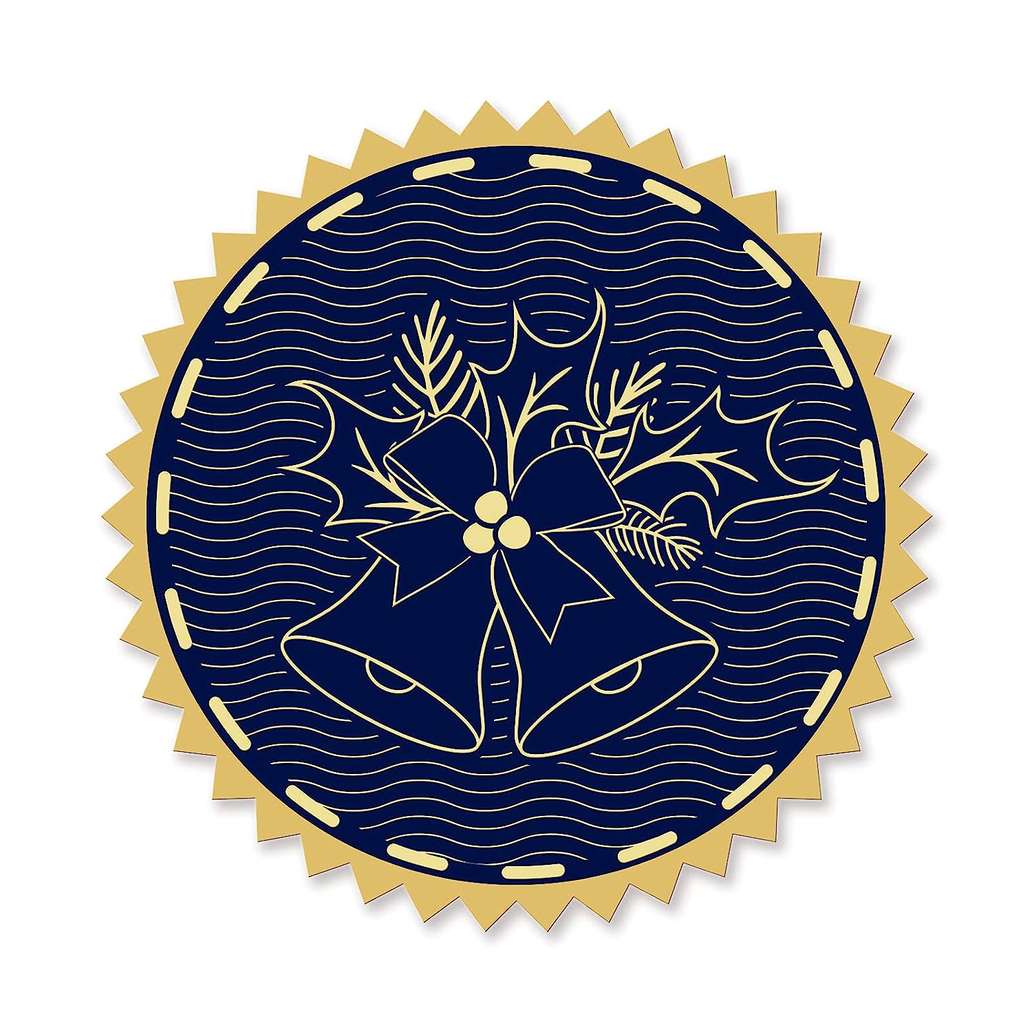 2 Round Self Adhesive Embossed Stickers 100pcs for Invitations ...