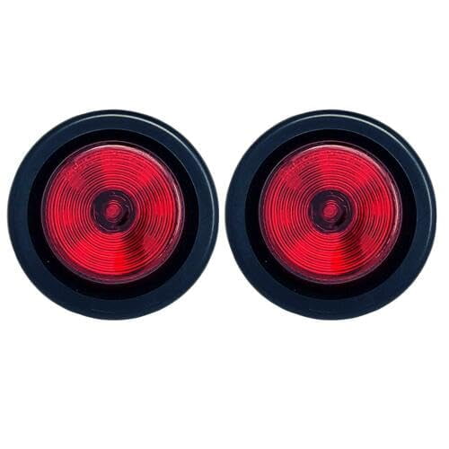 2" Round Trailer 9 LED Clearance Side Marker Lights DOT FMVSS 108 2x ...