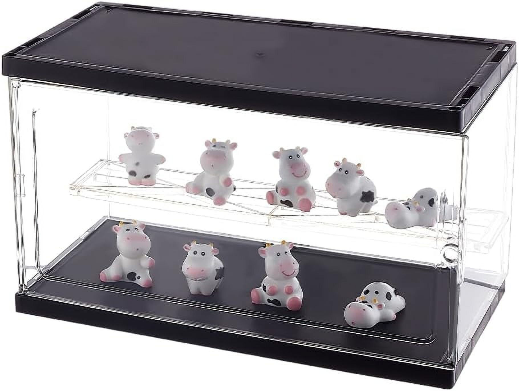 2-Row Transparent Acrylic Minifigures Display Case for Models Building ...