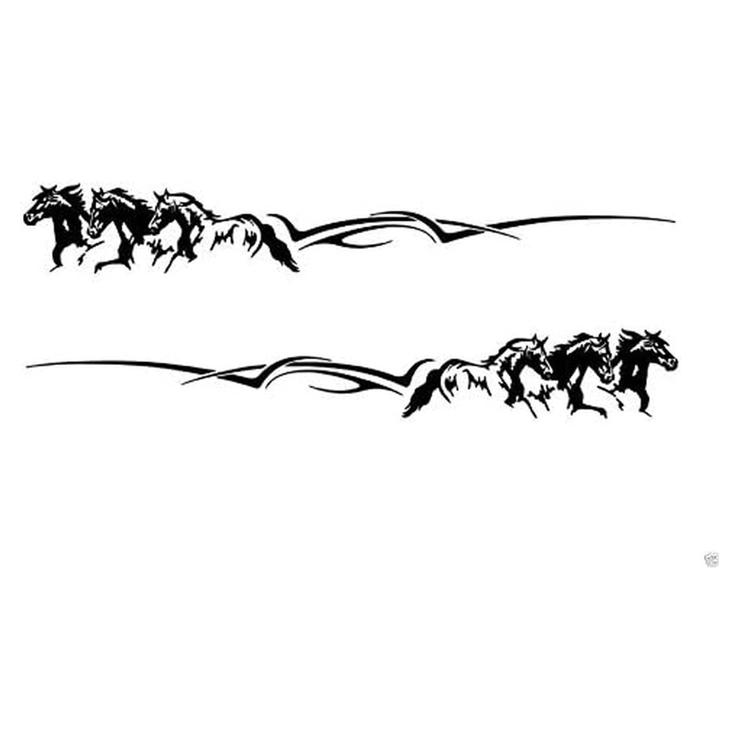 2 Rv Truck Horse Trailer Motorcoach Decals -940 - Walmart.com