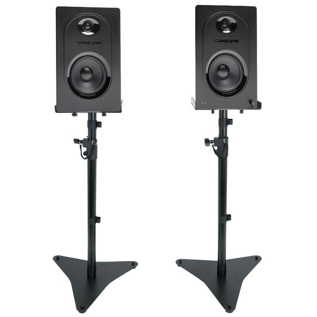 (2) SAMSON M30 Powered 20w Studio Monitors Speakers with Adjustable ...