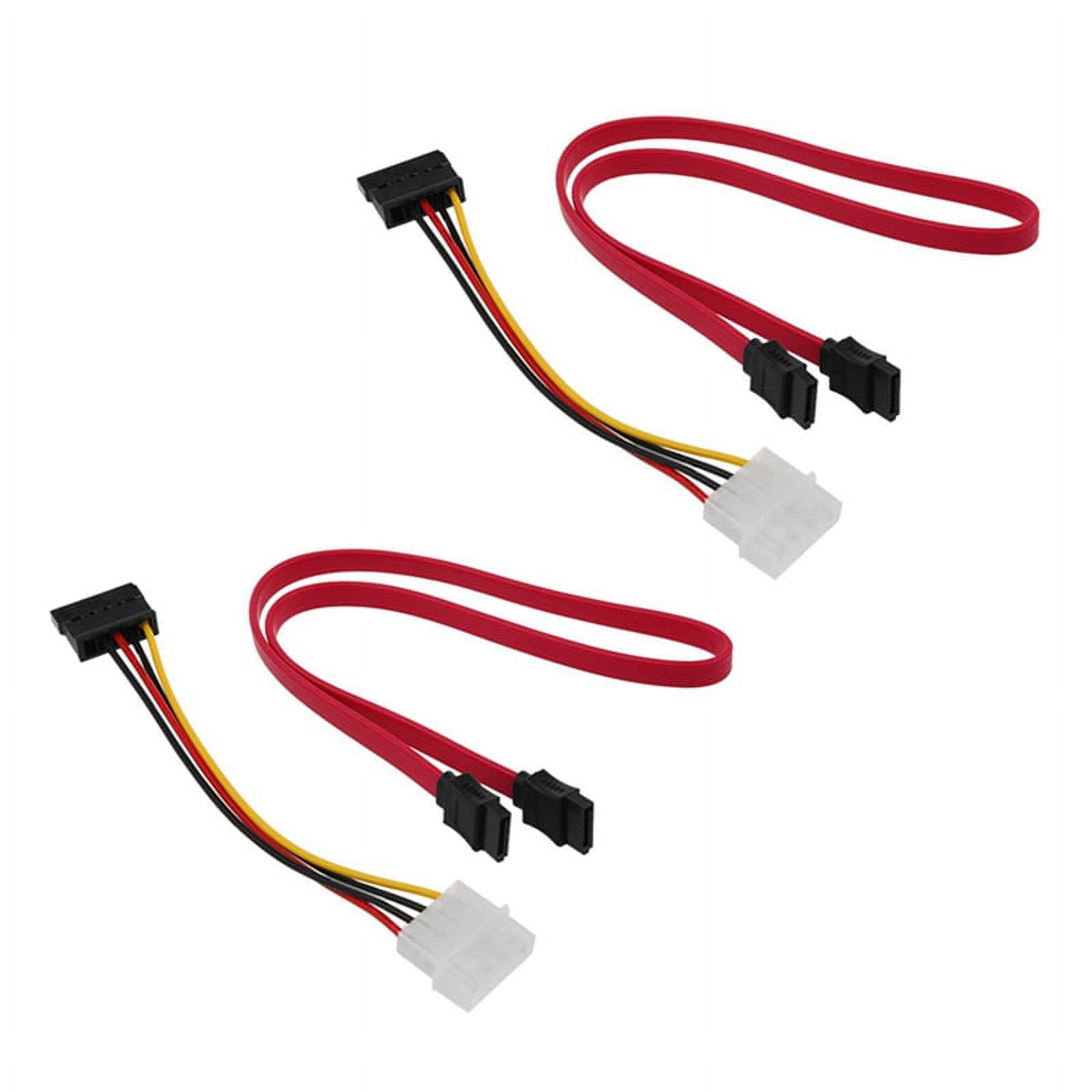 2 SATA Power Adapter Cable and Data - Walmart.com