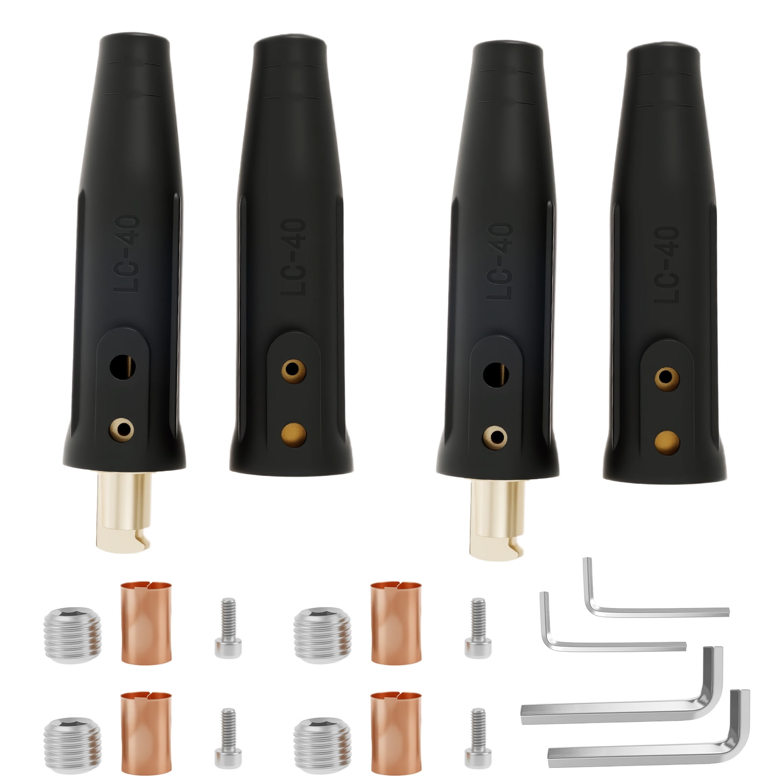 2 SETS Plug and Play Welding Lead Quick Connector Versatile Weather ...