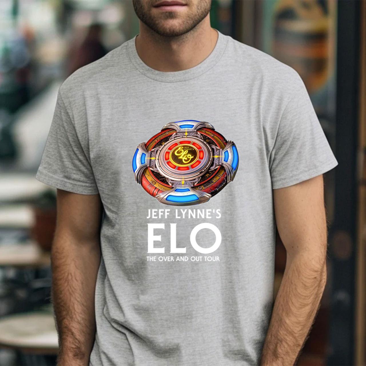 2 SIDE Jeff Lynne's ELO - The Over and Out Tour 2024 Shirt, Jeff Lynne ...