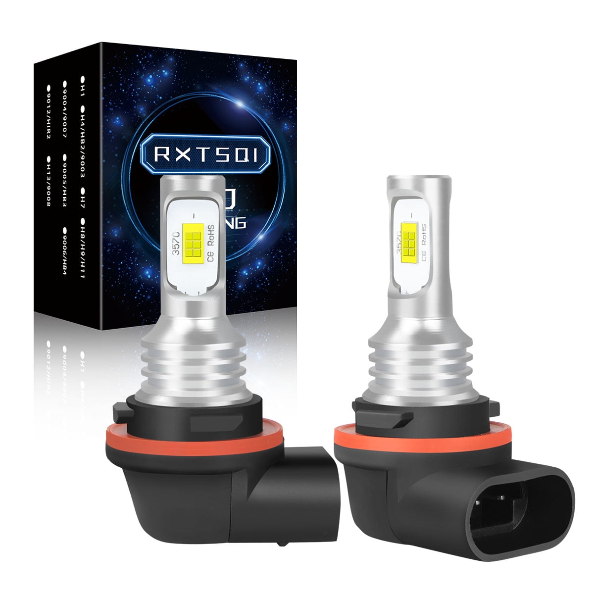2 SUPER Bright LED Headlight For Kawasaki BRUTE FORCE 750 2012-2020 12V ...