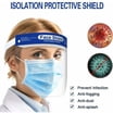 Safety Face Shield [2 Pack] Elastic strip, Transparent Full Face ...
