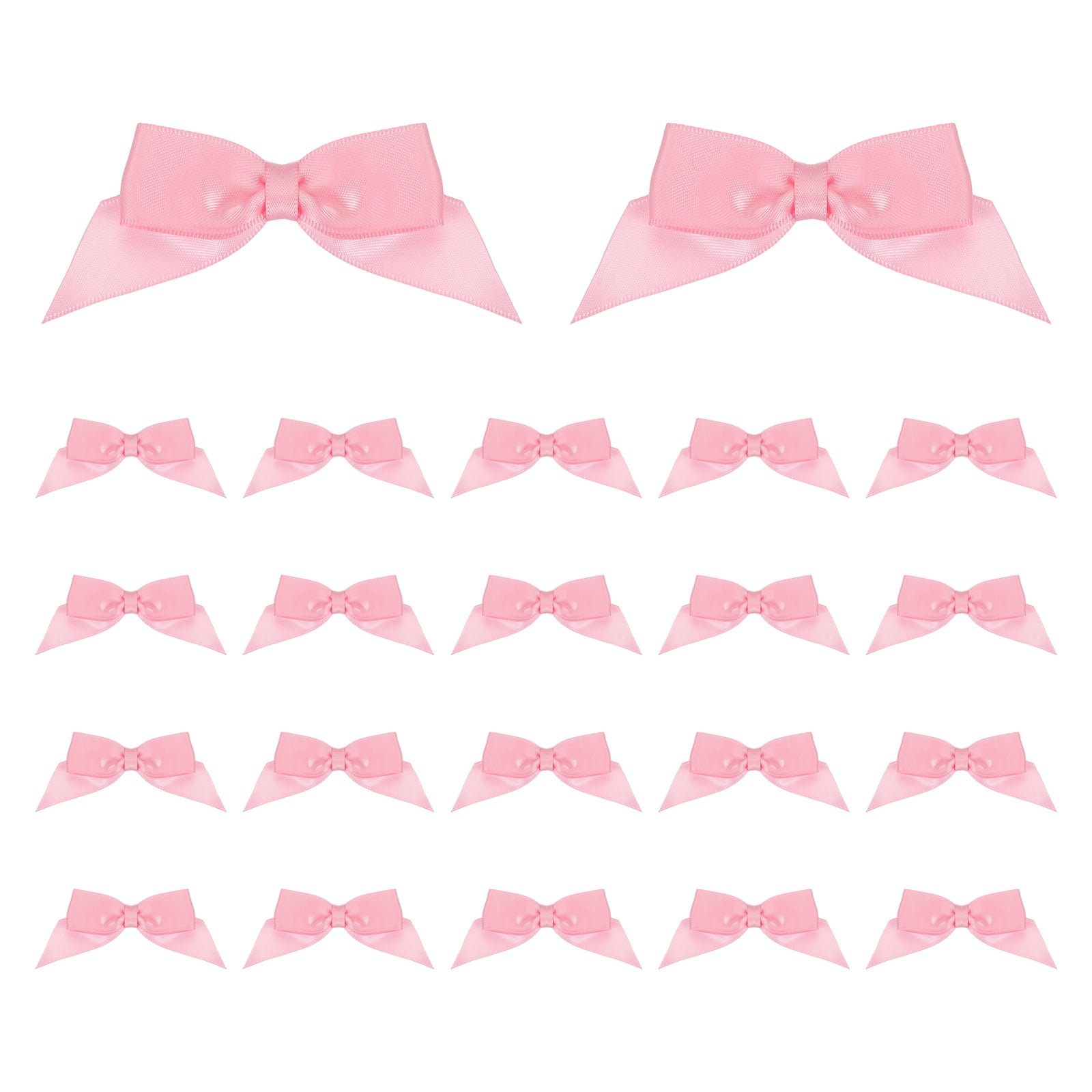 2" Satin Ribbon Bow, 50 Pcs Mini Bows with Double-Sided Tape Self ...