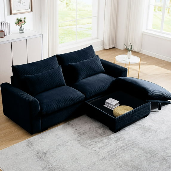 2-Seat Modern Sectional Couch | 10 Types of Combinations | Soft Waist ...