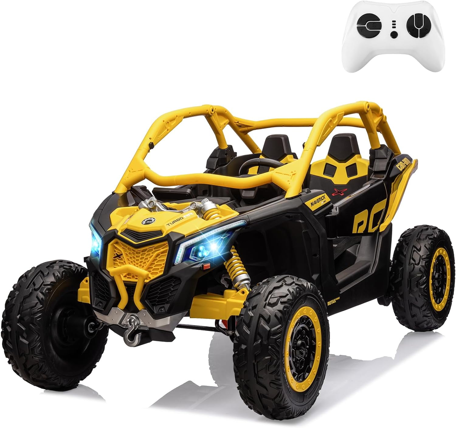 2-Seater Electric Off-Road UTV Car for Kids, Licensed Can-Am Kids UTV ...