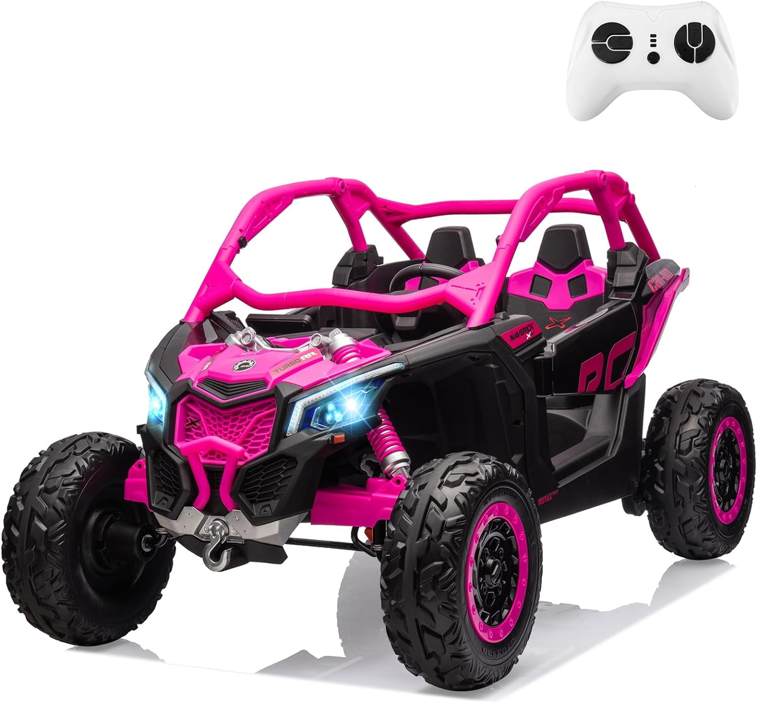 2-Seater Electric Off-Road UTV Car for Kids, Licensed Can-Am Kids UTV ...