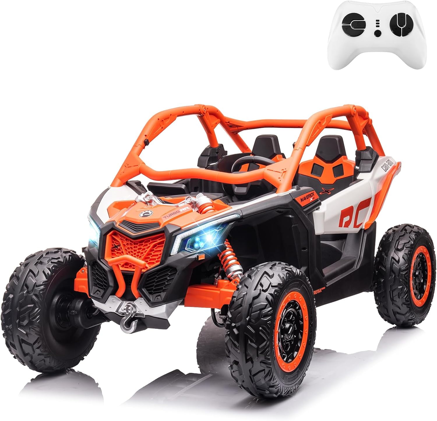 2-Seater Electric Off-Road UTV Car for Kids, Licensed Can-Am Kids UTV ...