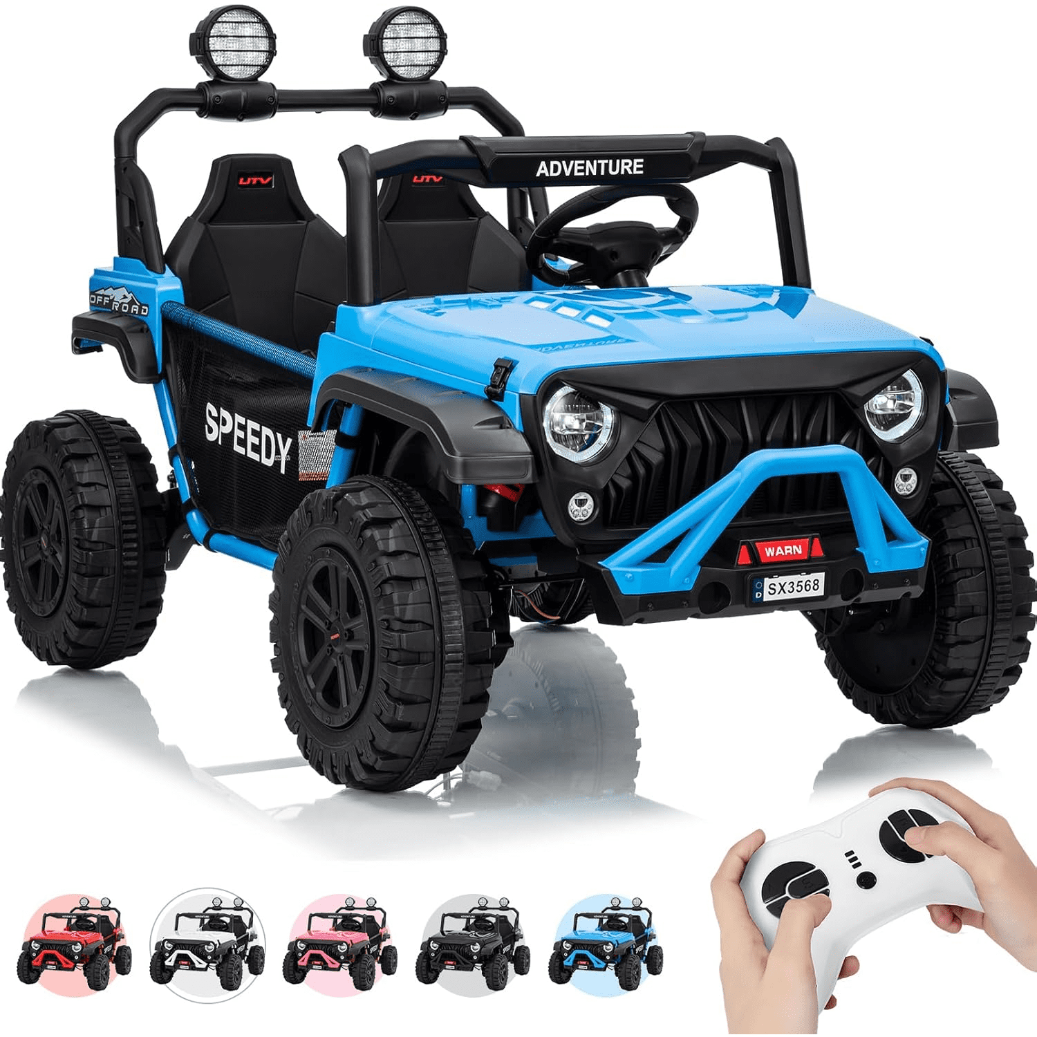 2-Seater Electric Ride On Car Truck with Remote Control,24V4WD Kids ...
