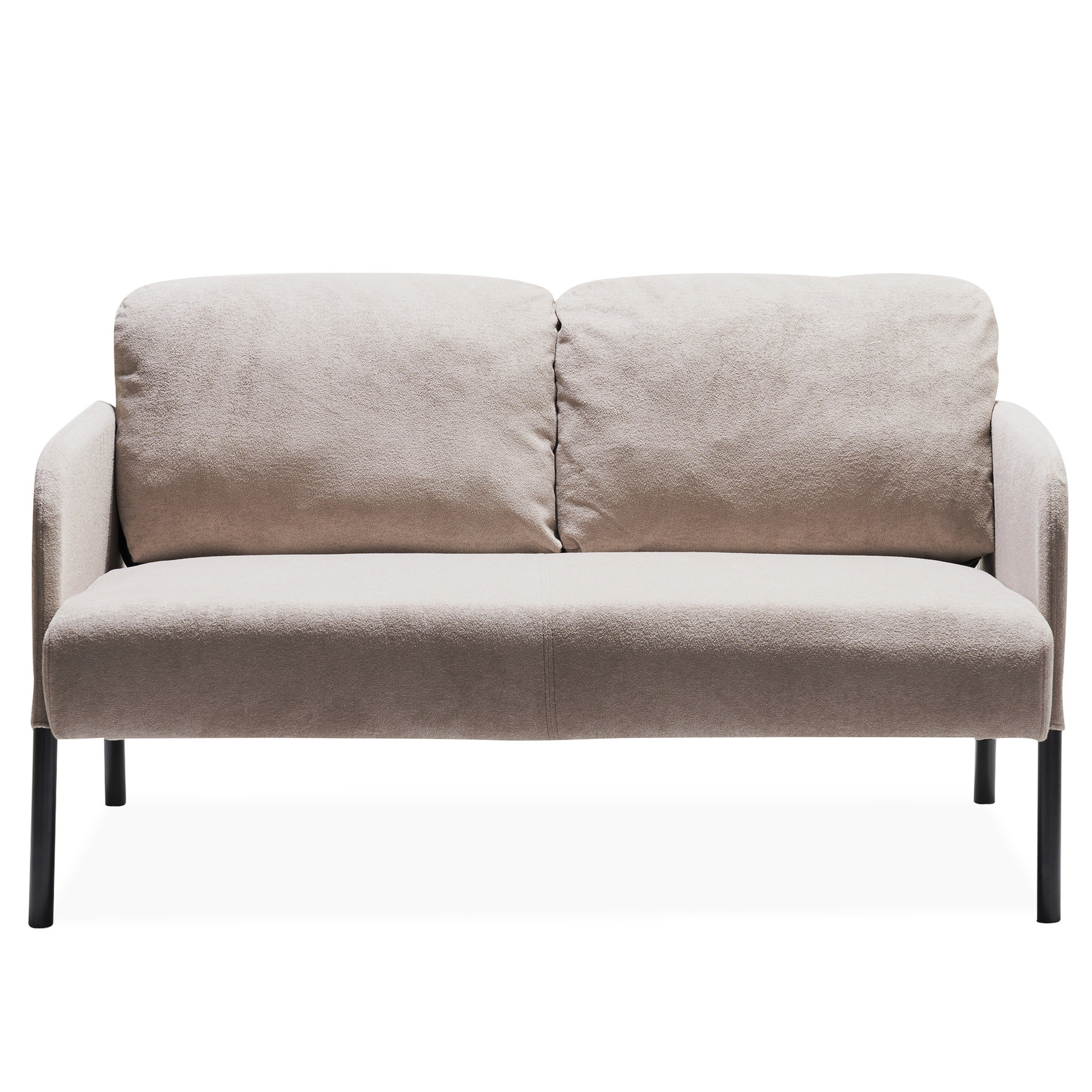 2 Seater Polyester Sofa - Soft Seat Plushness with Foam - Fit for Small ...