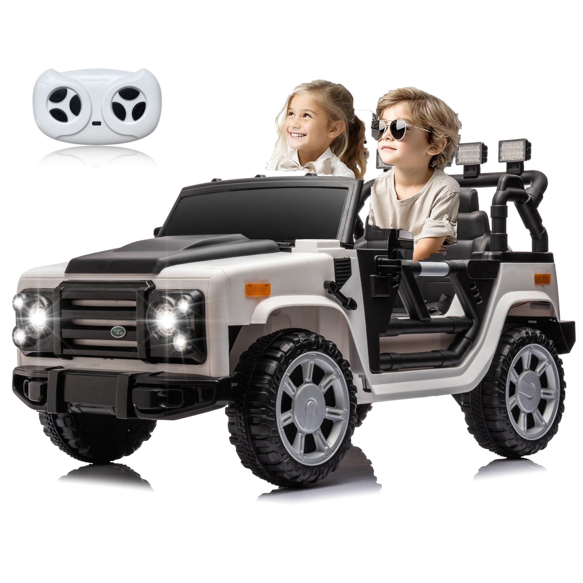 2 Seater Ride on Car Truck,30 W x 2 Motor ,12V 7Ah Battery Powered Cars ...