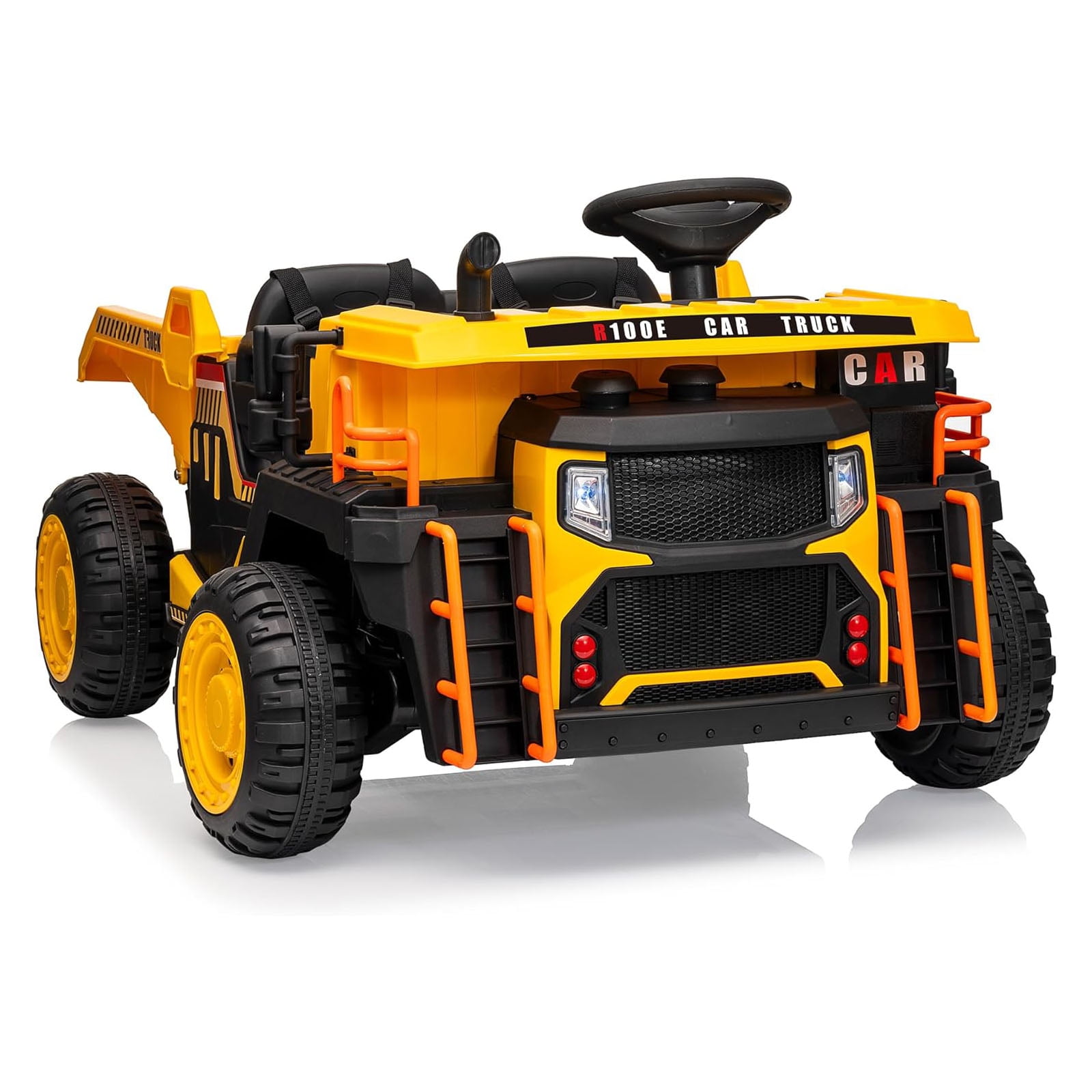 2 Seater Ride On Dump Truck, 24V Ride On Car Toy with Remote Control ...