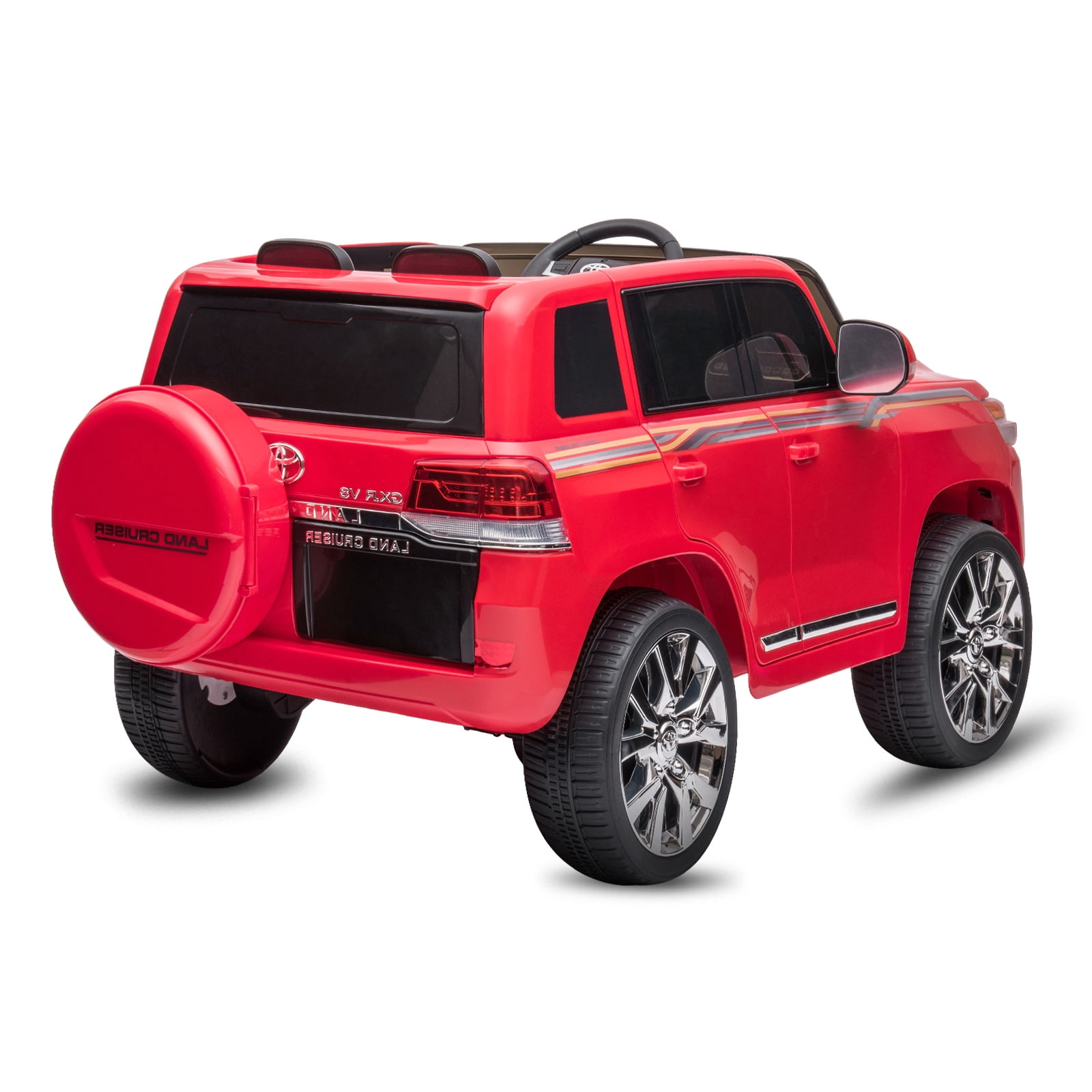 2 Seater Ride On Car for Kids, 12V Licensed Toyota Land Cruiser Car ...