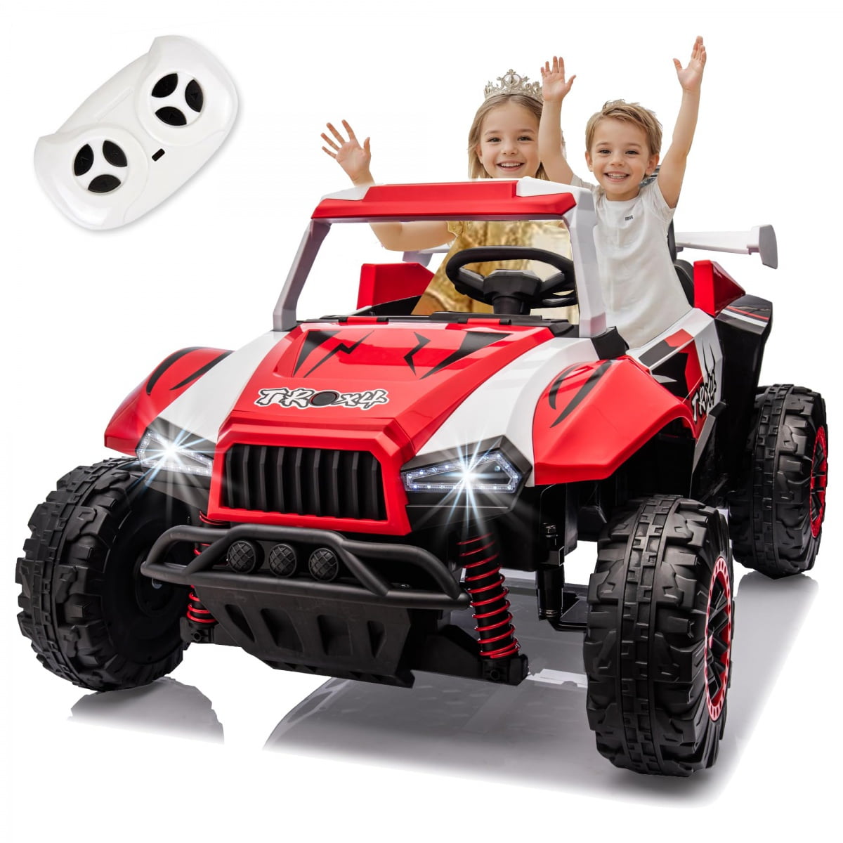 𝐑𝐮𝐧𝐦𝐞𝐞 2 Seater Ride On UTV Car for Kids Toy, 24V 2WD Electric UTV ...