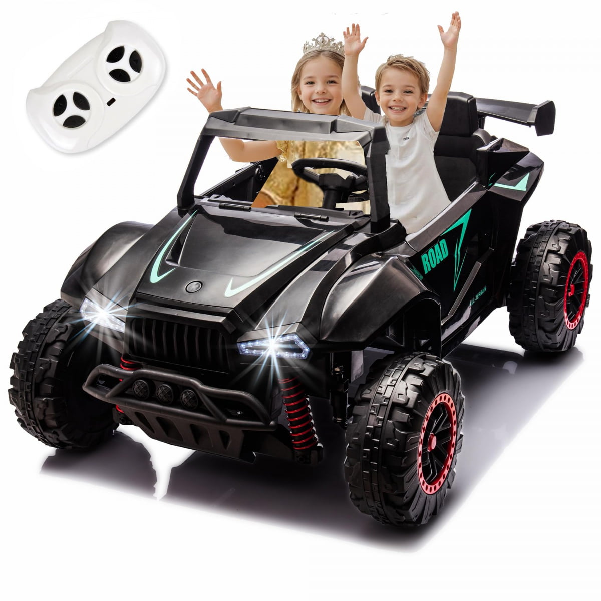 𝐑𝐮𝐧𝐦𝐞𝐞 2 Seater Ride On UTV Car for Kids Toy, 24V 2WD Electric UTV ...