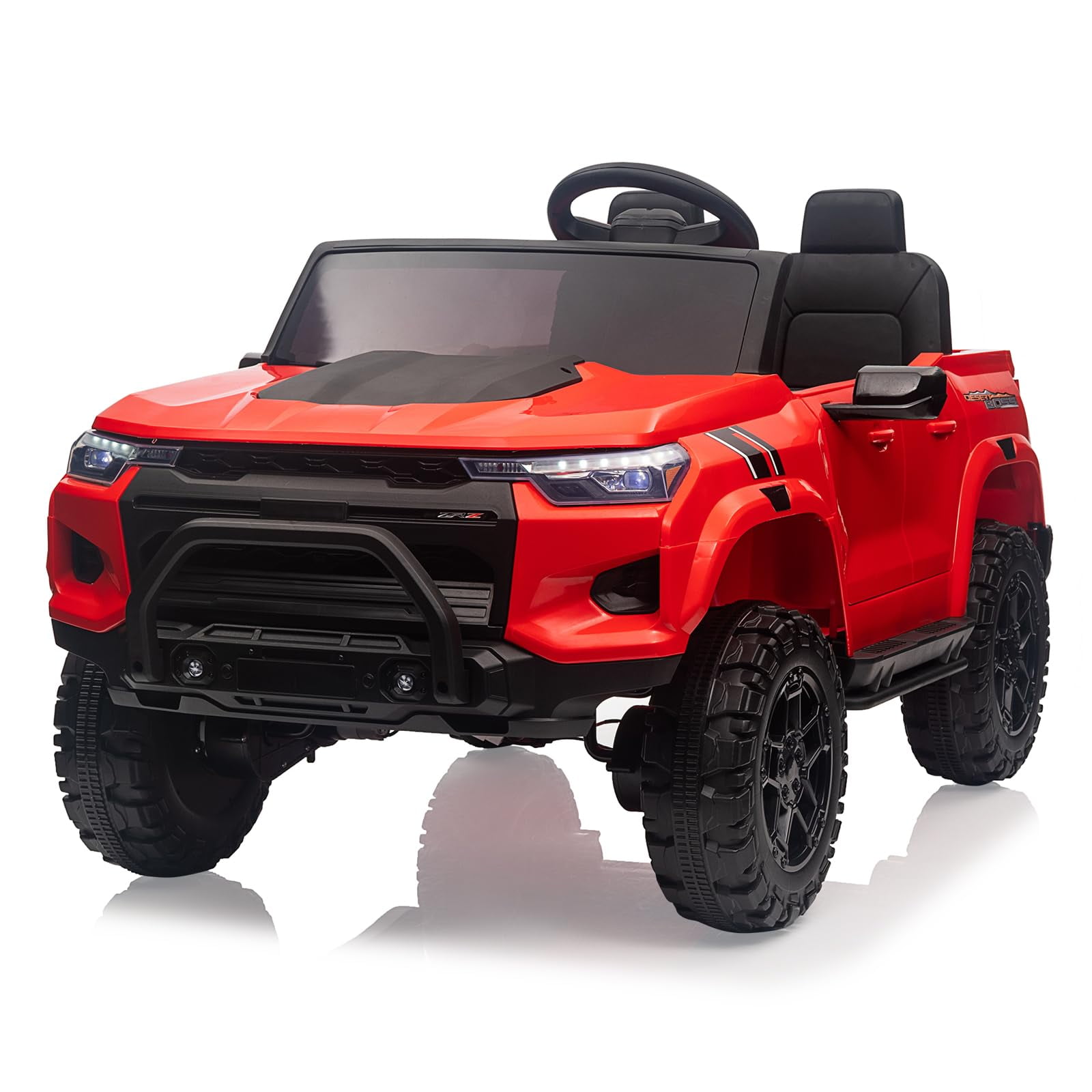 2-Seater Ride on Truck, 24V Battery Powered Electric Vehicle w/Remote ...