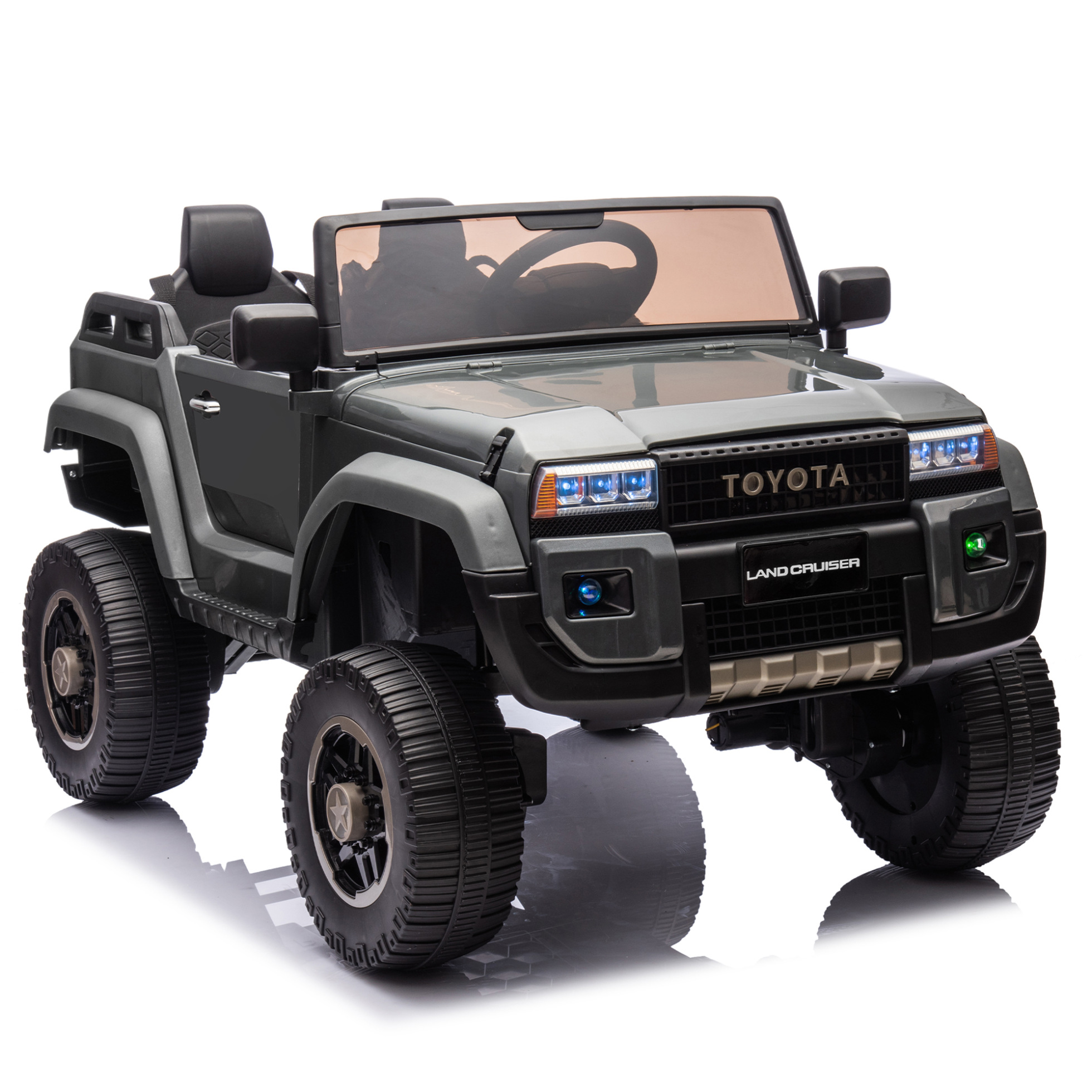 2 Seater Ride on car, Licensed Toyota 24V Kid Ride On Truck with 220w ...