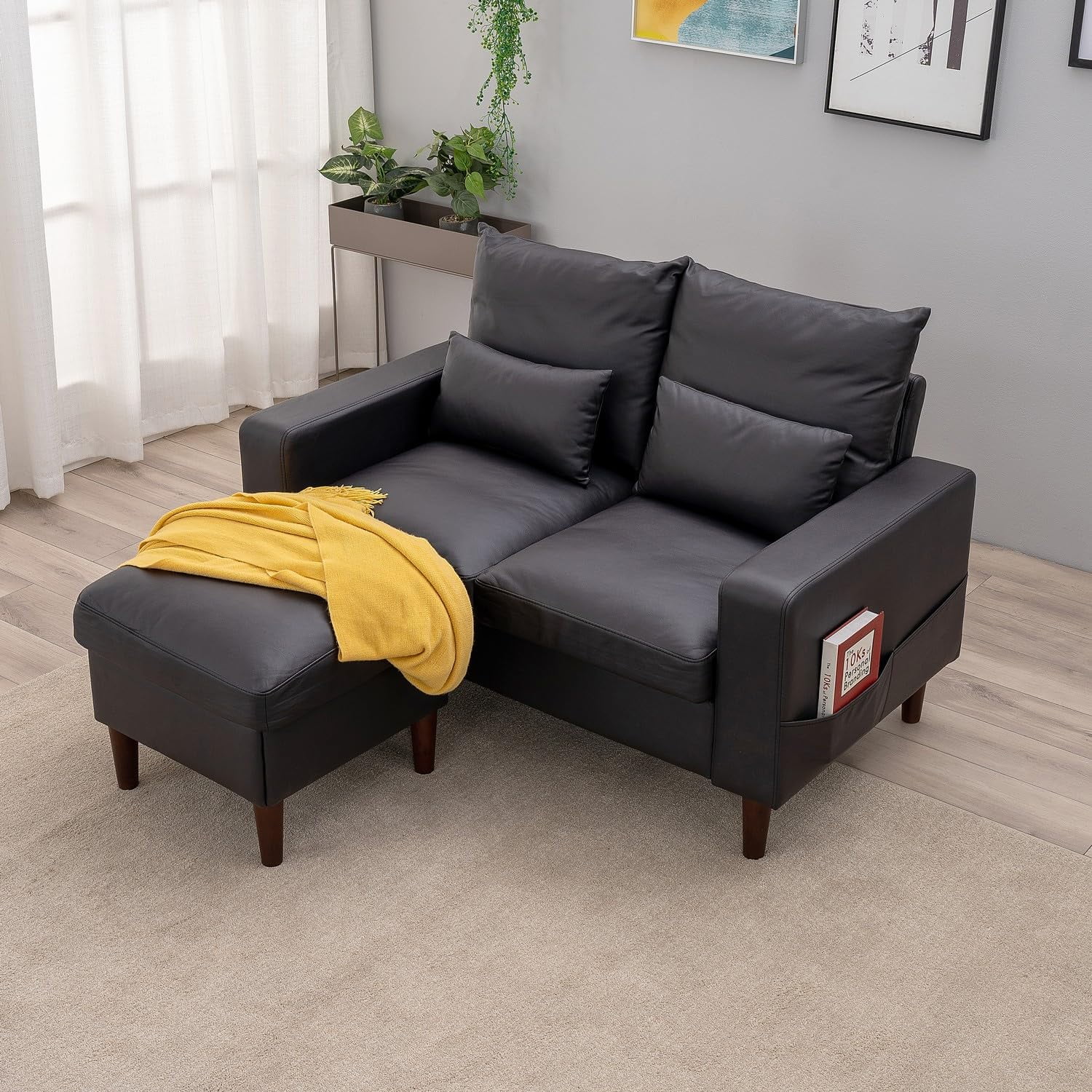 2 Seater Sofa Chair LoveSeat Double Seat Chair Furniture Armchair Couch ...