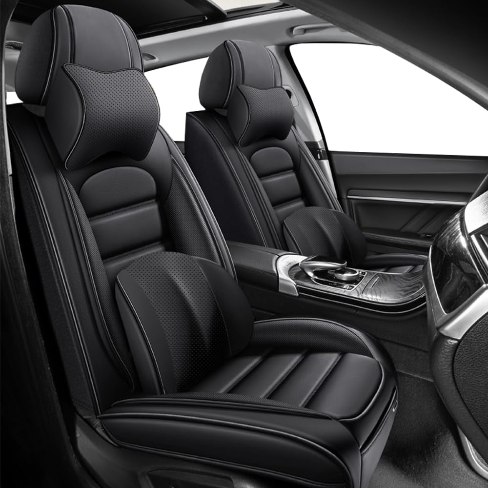 2-Seats Car Seat Covers for 95% Sabaru Models Leather Auto Vehicle Seat ...