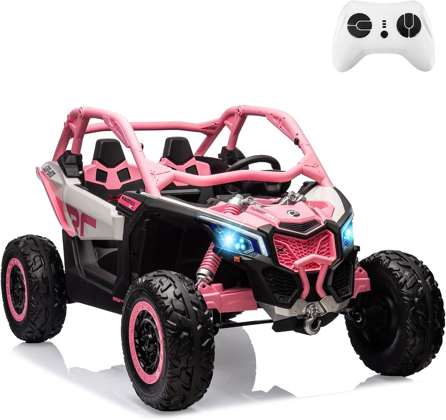 EastVita 2 Seats Ride on 200W Motors UTV,with Remote Control 23" Seats ...