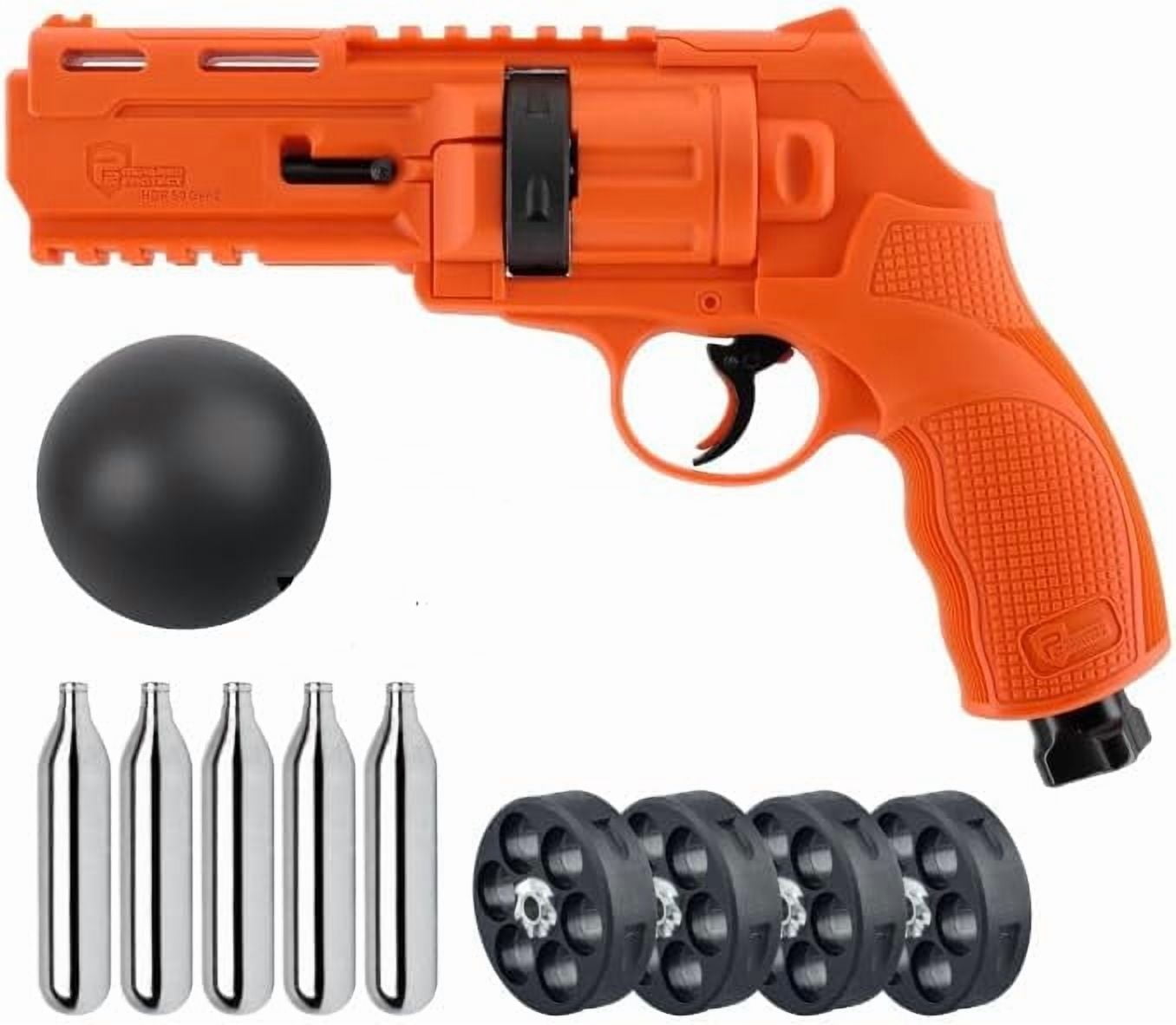 2 Self & Home Defense, Less Lethal .50 Cal Paintball Pistol Orange ...
