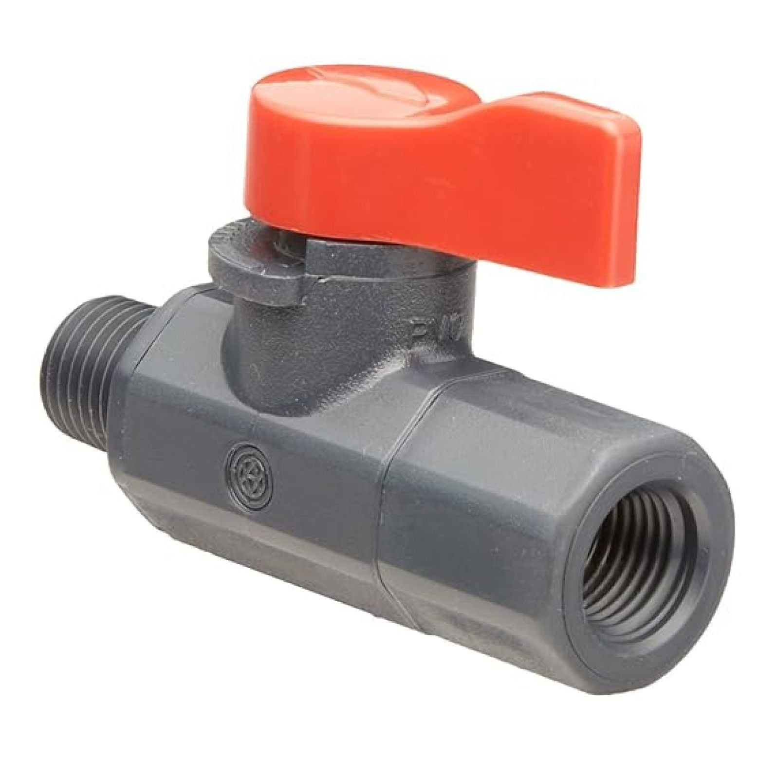 2 Set- 1080002 Labcock PVC Ball , Inline, Unibody, Lever, 1/4" NPT ...