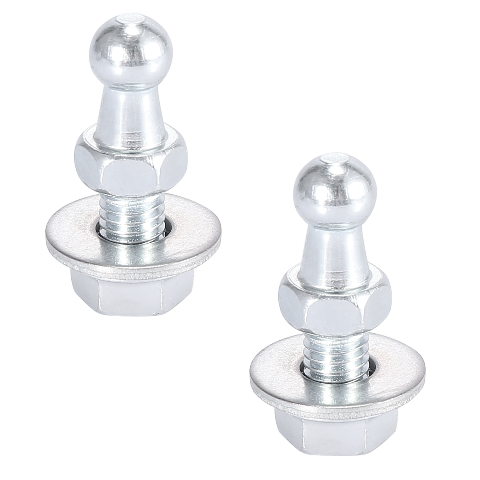 2 Set 10mm M8x15mm Car Gas Strut Ball Studs Kit Metal Silver Tone for ...