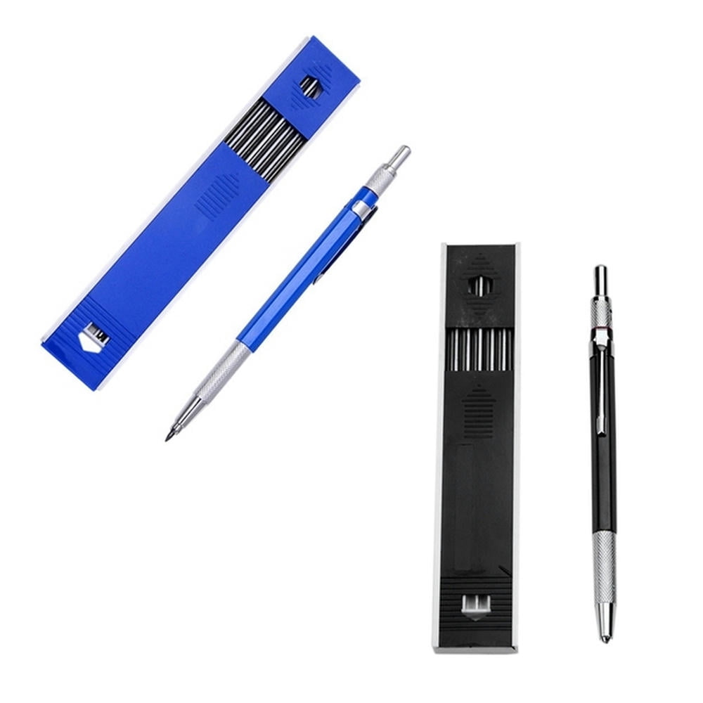 2 Set 2.0Mm Mechanical Lead Pencil For Draft Drawing Carpenter Crafting ...