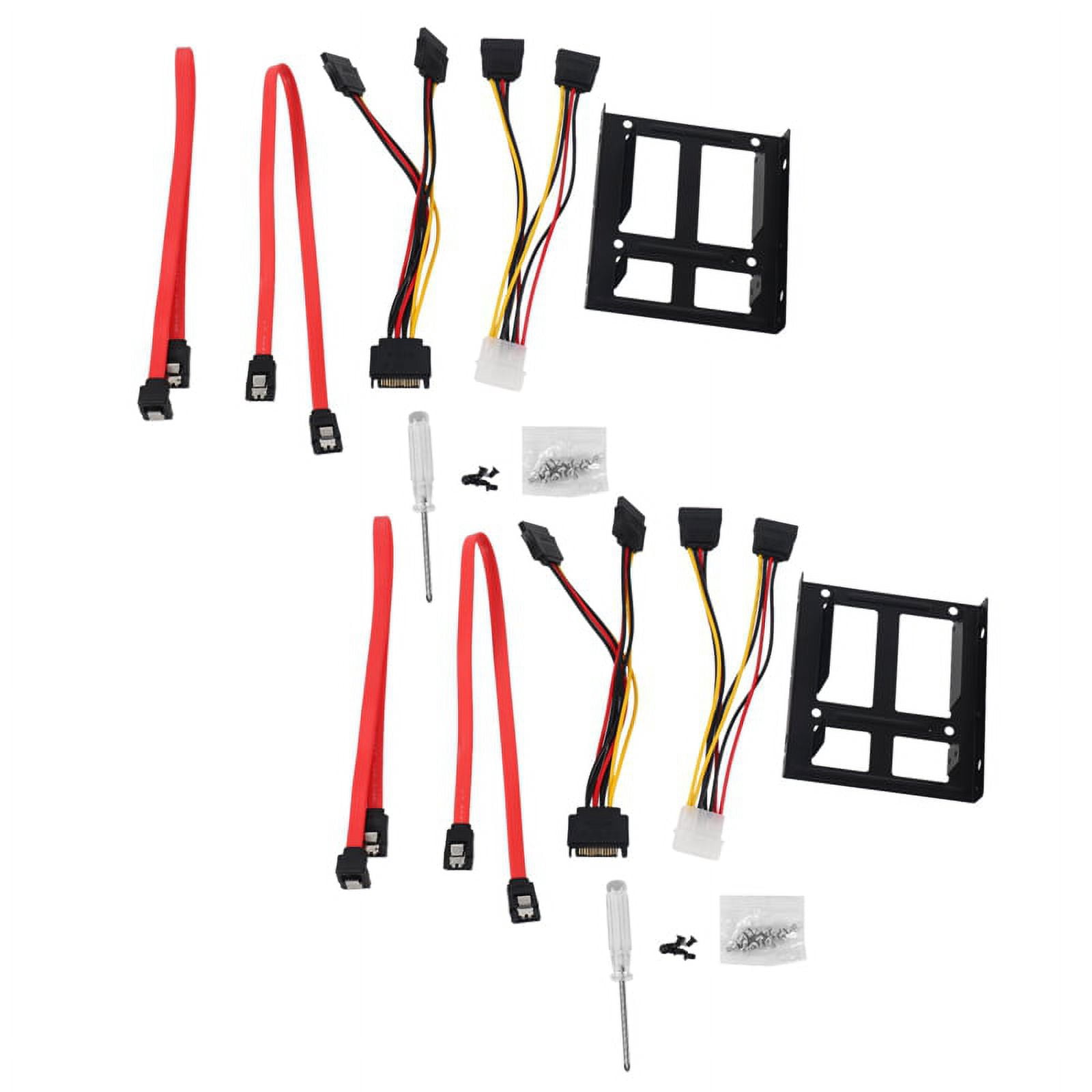 2 Set 2.5 inch SSD to 3.5 inch Internal Hard Disk Drive Bracket ( Data ...