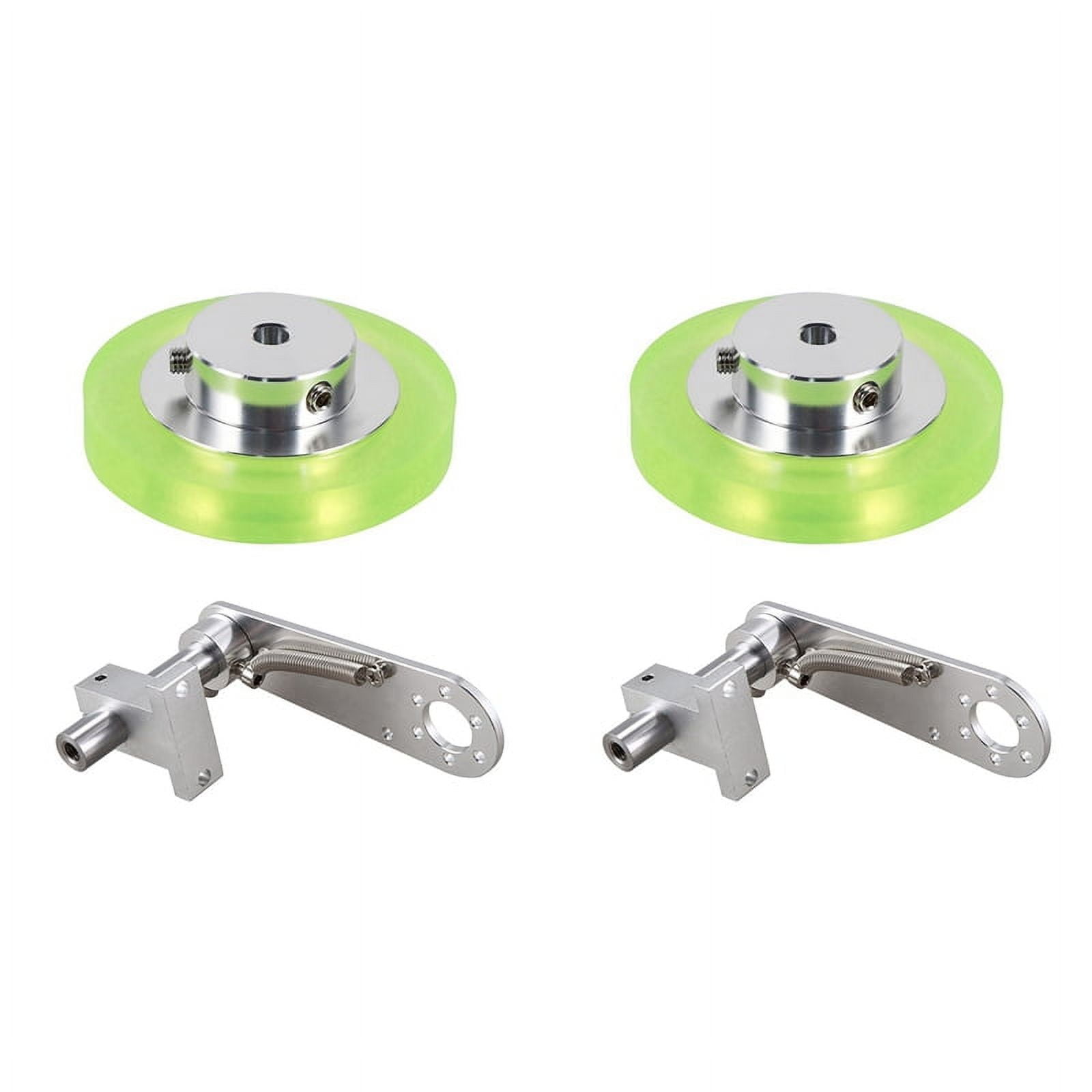 2 Set 200mm Aluminum Polyurethane Industrial Encoder Wheel Measuring ...