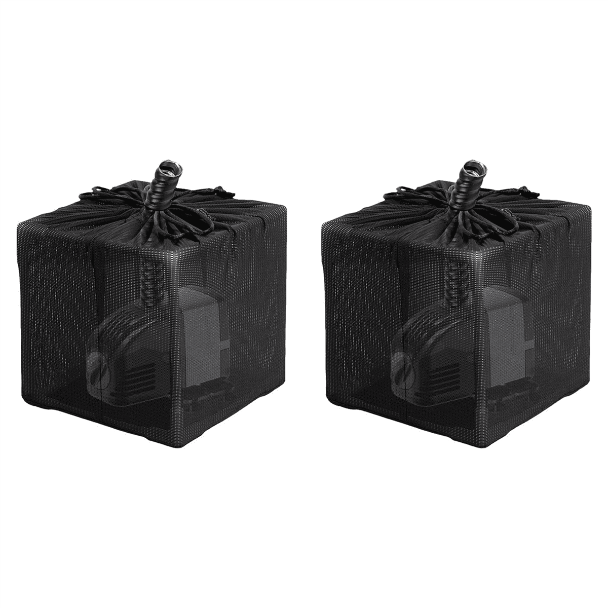 2 Set 26CM Pond Pump Filter Bag for Pond Filter Box with Drawstring ...