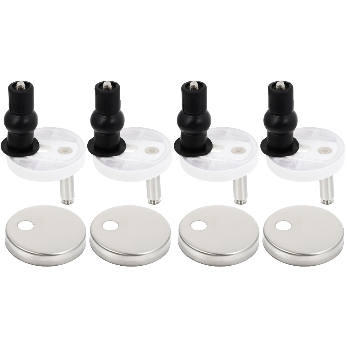 2 Set/2pcs Toilet Connector Seat Hinge Lid Universal Stainless Steel ...