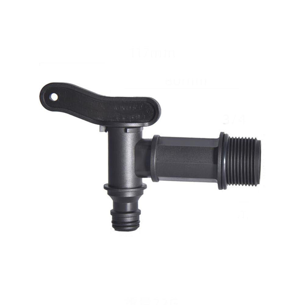 2 Set 3/4 Water Butt Tap, Plastic -Fit Water Butt Connector Kit, Click ...