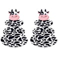 2 Set 3-Tier Farm Animal Cow Print Cardboard Cupcake Stand Party ...