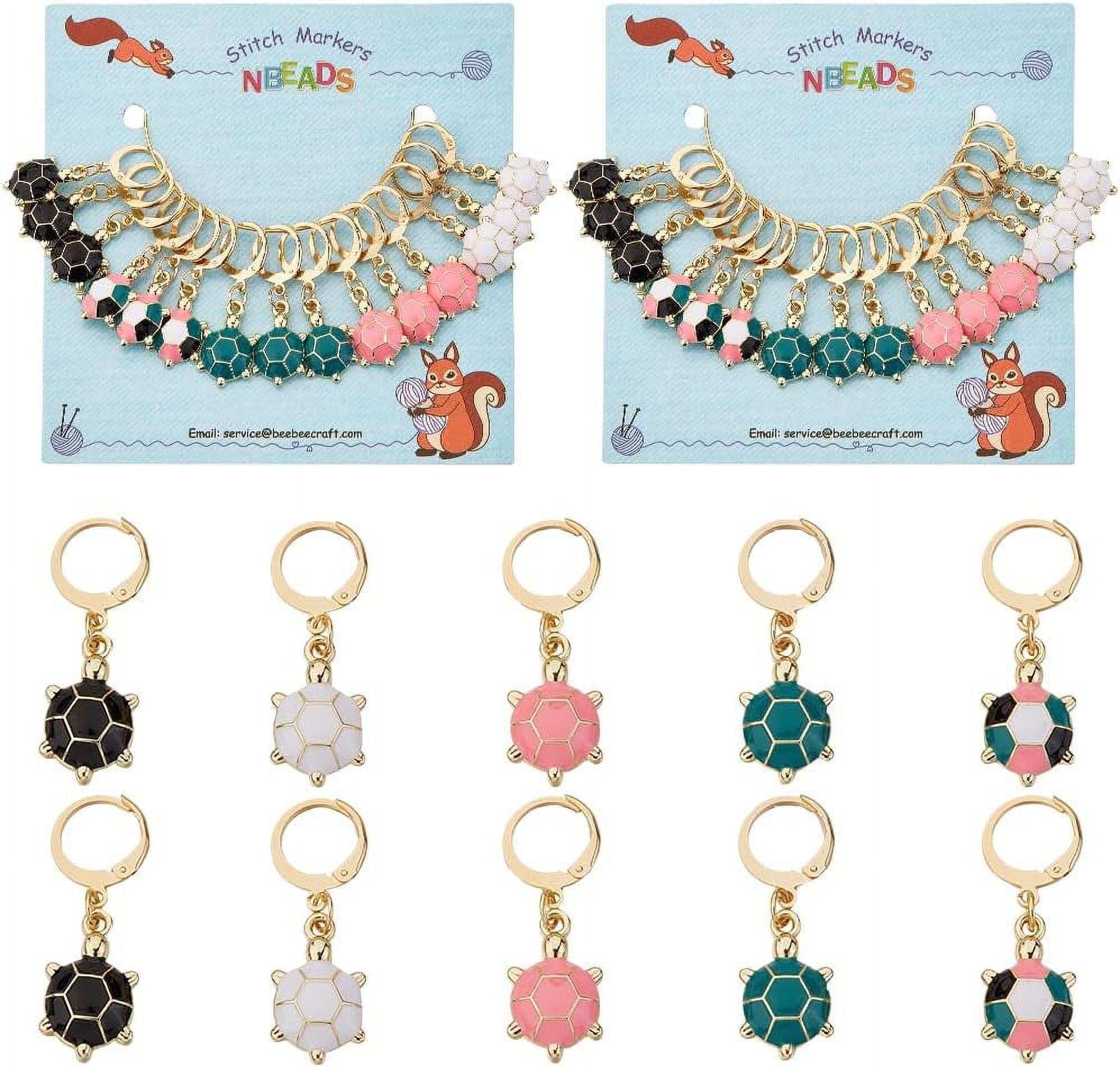 2 Set 30 Pcs Turtle Stitch Markers Enamel Alloy Crochet Stitch Marker ...