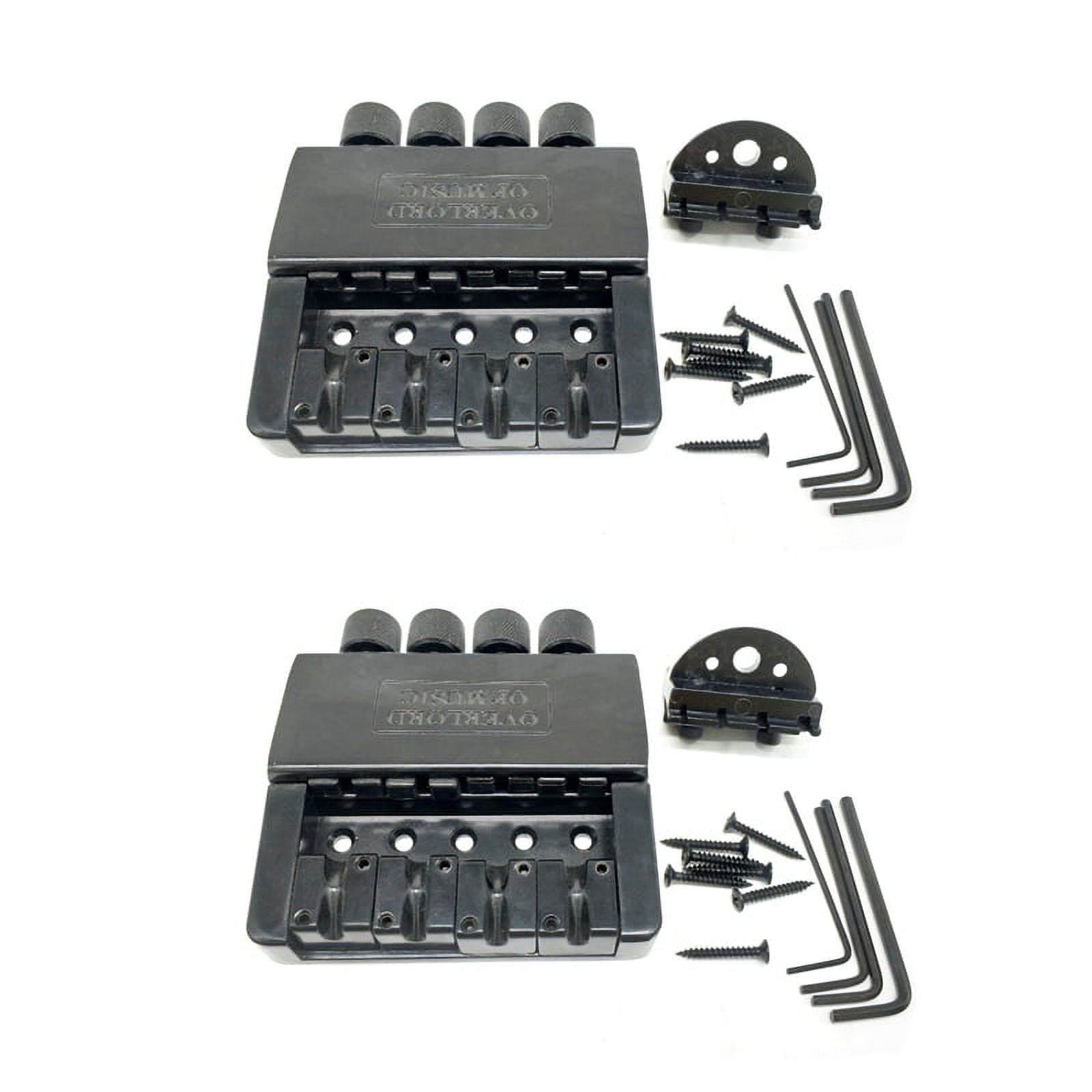 2 Set 4 String Headless Guitar Bridge System Electric Part for ...