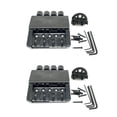 2 Set 4 String Headless Guitar Bridge System Electric Part for ...