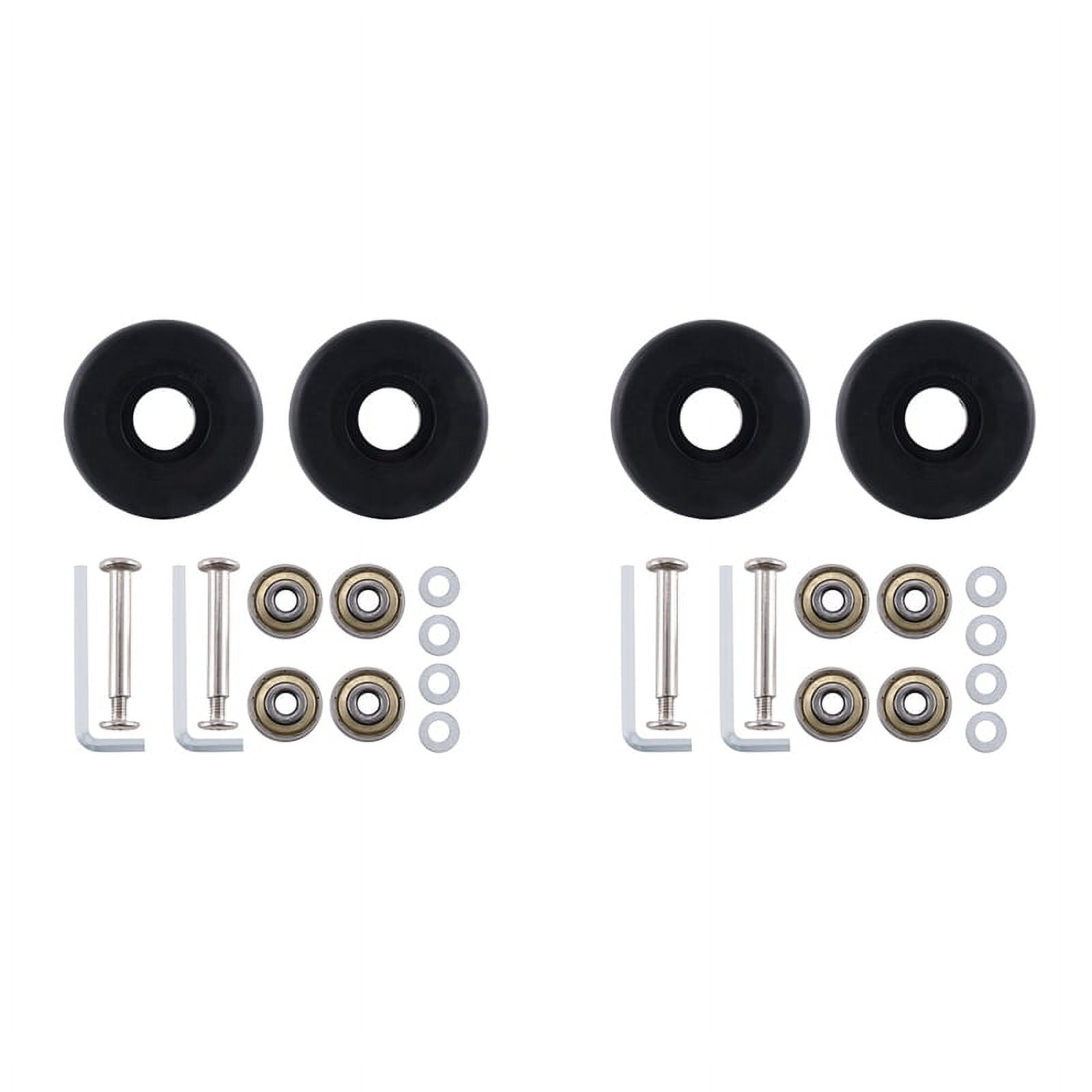 2 Set 50mm x 18mm Luggage Suitcase Replacement Wheels, PU Swivel Caster ...