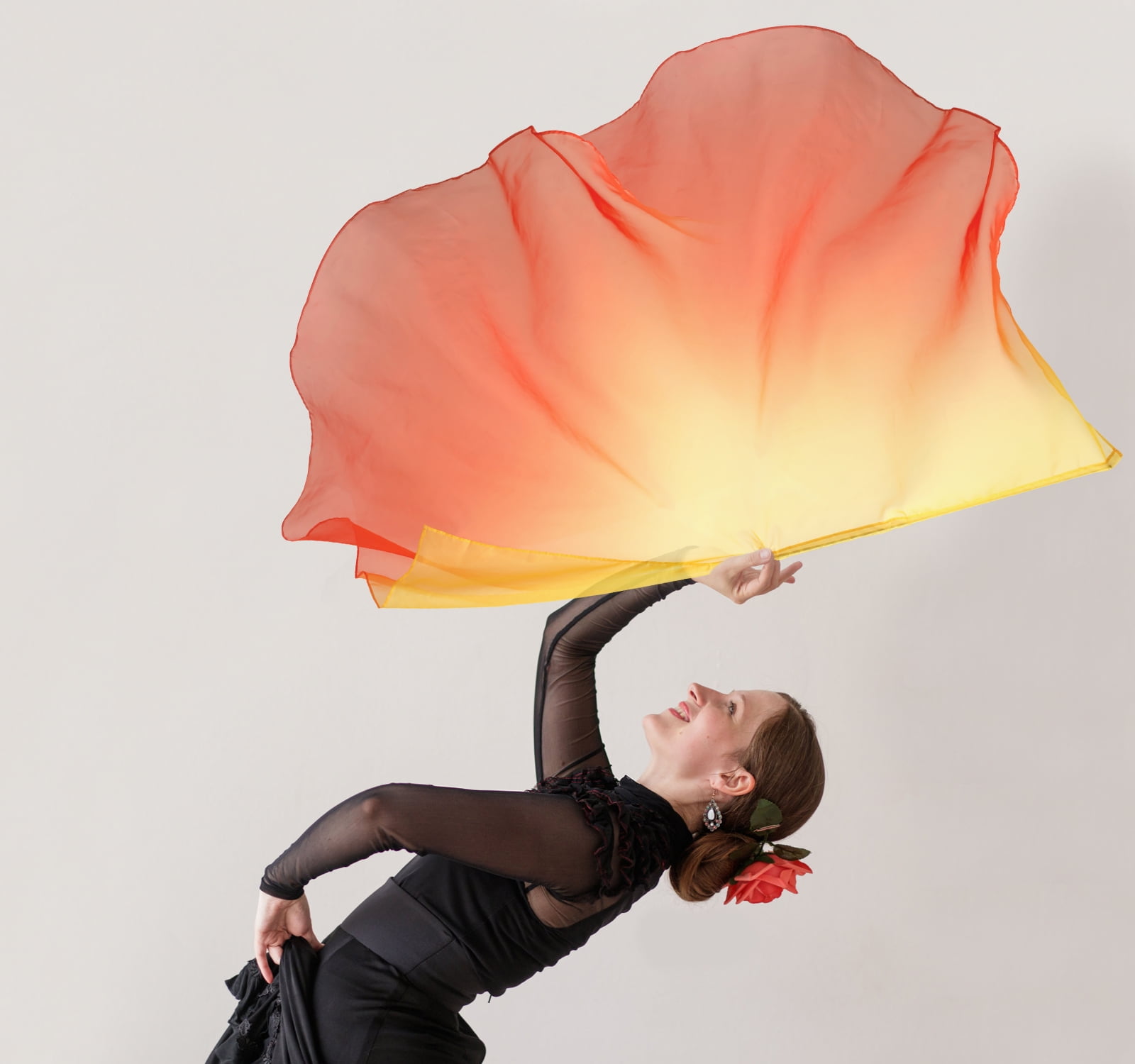 2 Set 55" Praise Dance Worship Flags with Scalable Rod Semicircle ...