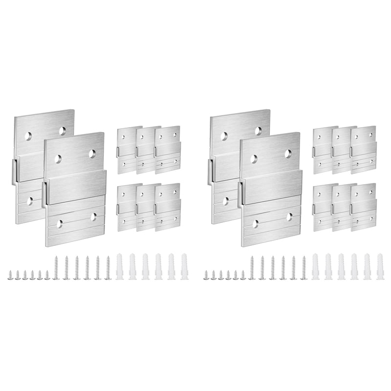 2 Set 5In French Cleat Hanger Heavy Duty Metal Hanger Photo Rack Art ...