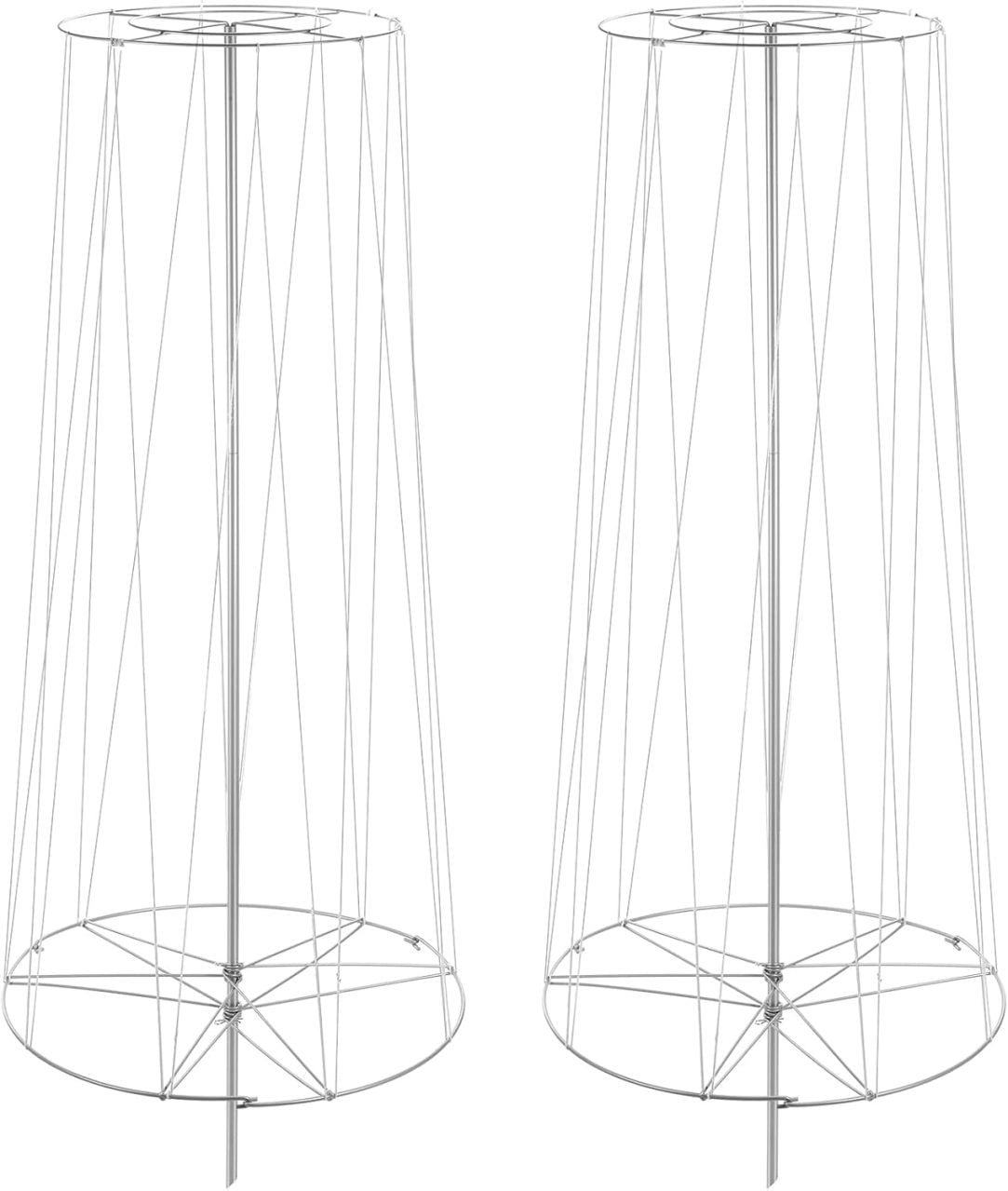 2 Set 6' 3" H Squash Bean Cucumber Melon Vine Tower Sturdy Galvanized ...