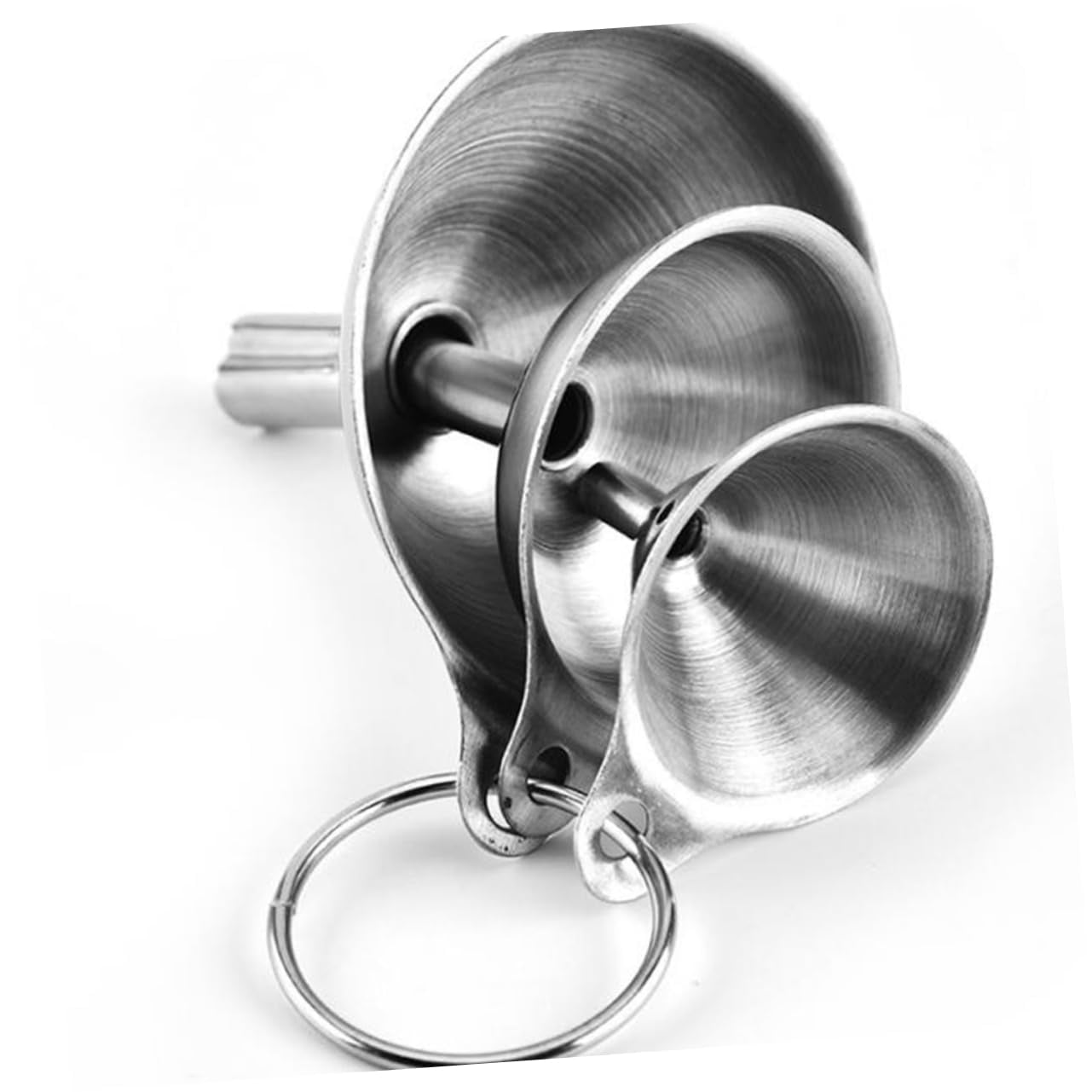 2 Set 6 Pc Stainless Steel Funnel Set Wide Mouth Oil Funnel Funnels for ...