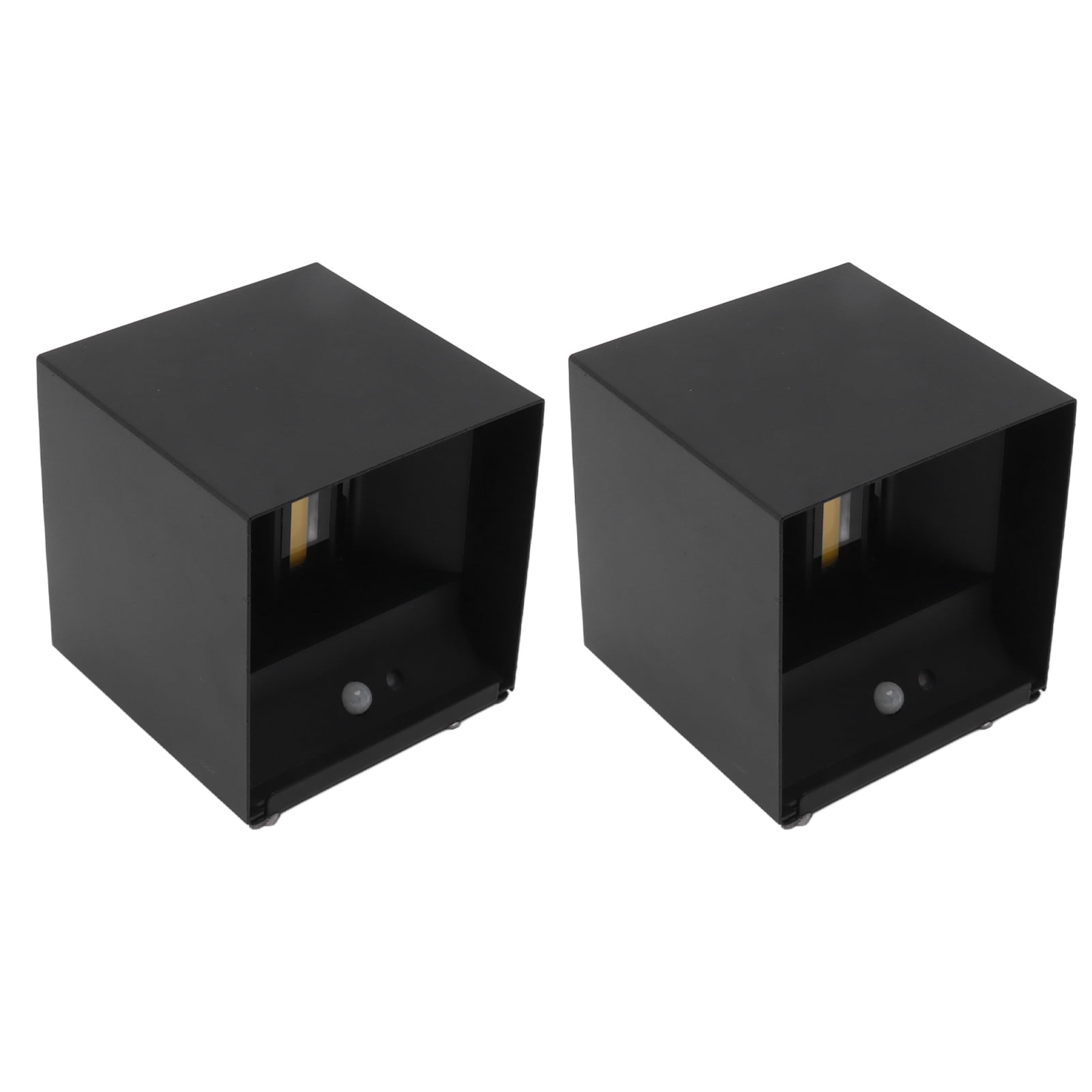 2 Set 6W LED Wall Lamp Magnetic Base Motion Sensing Square Warm White ...