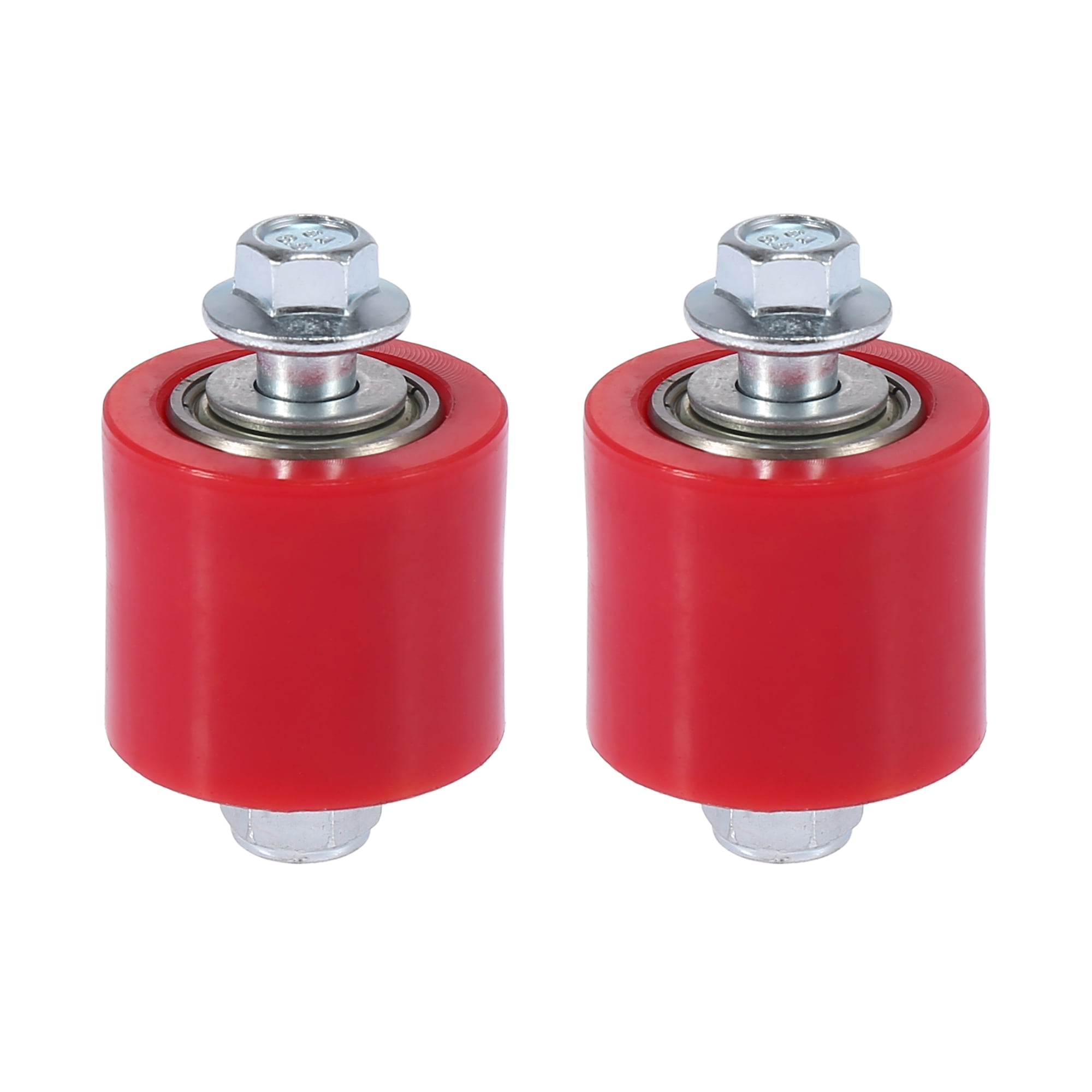 2 Set 8mm Chain Roller Pulley Chain Tensioner Motorcycle Red - Walmart.com