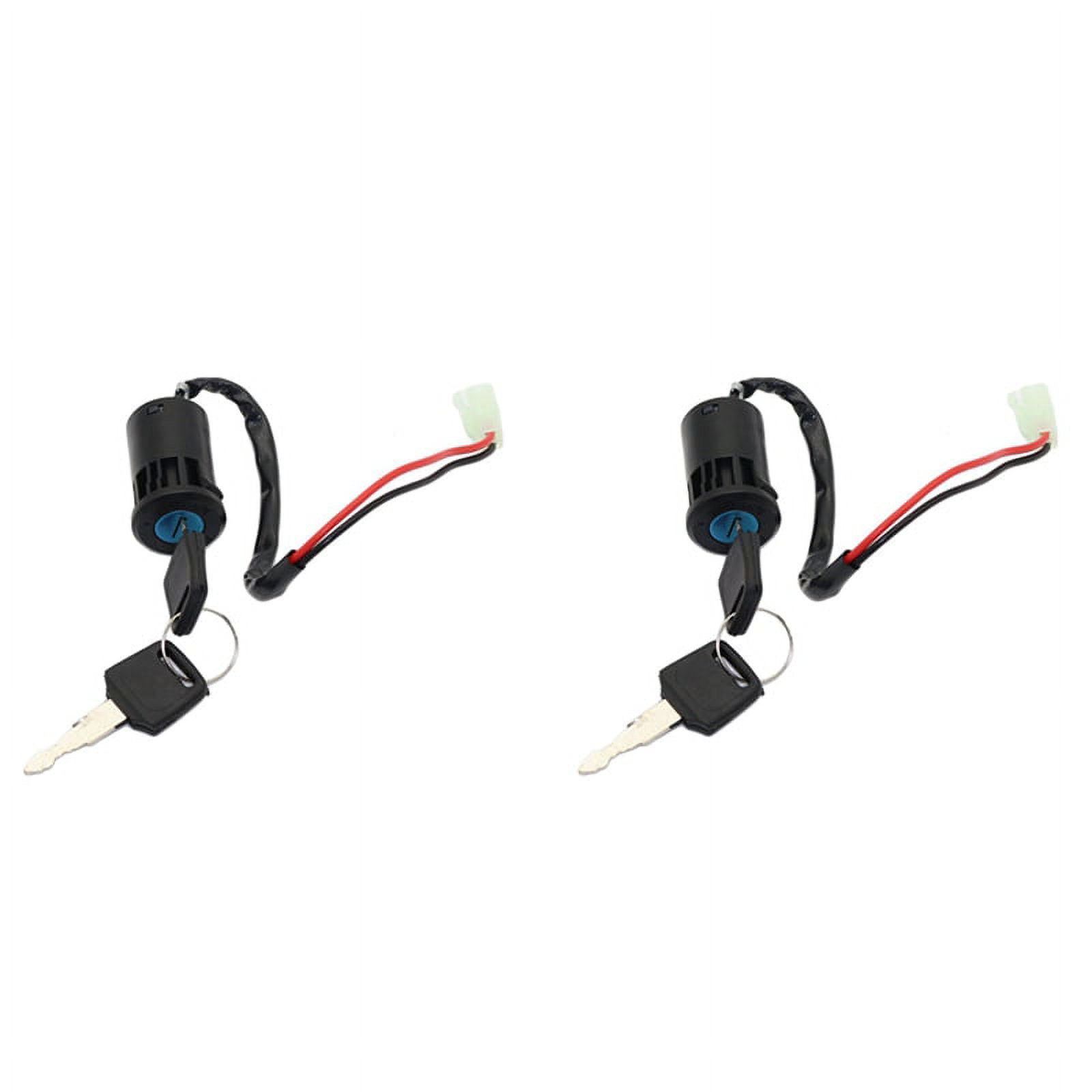 2 Set ATV Ignition Key Switch Universal 4 Wires Ignition Keys Start ...