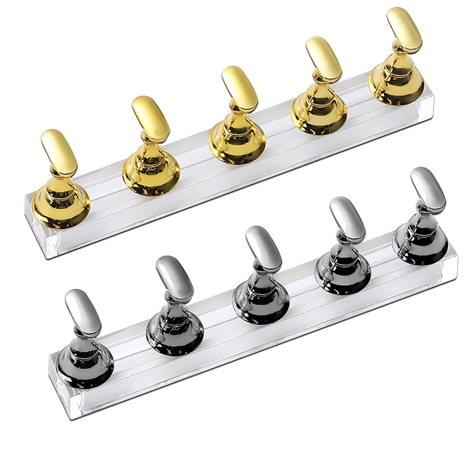 2 Set Acrylic Nail Practice Stands Magnetic Nail Stand Nail Practice ...