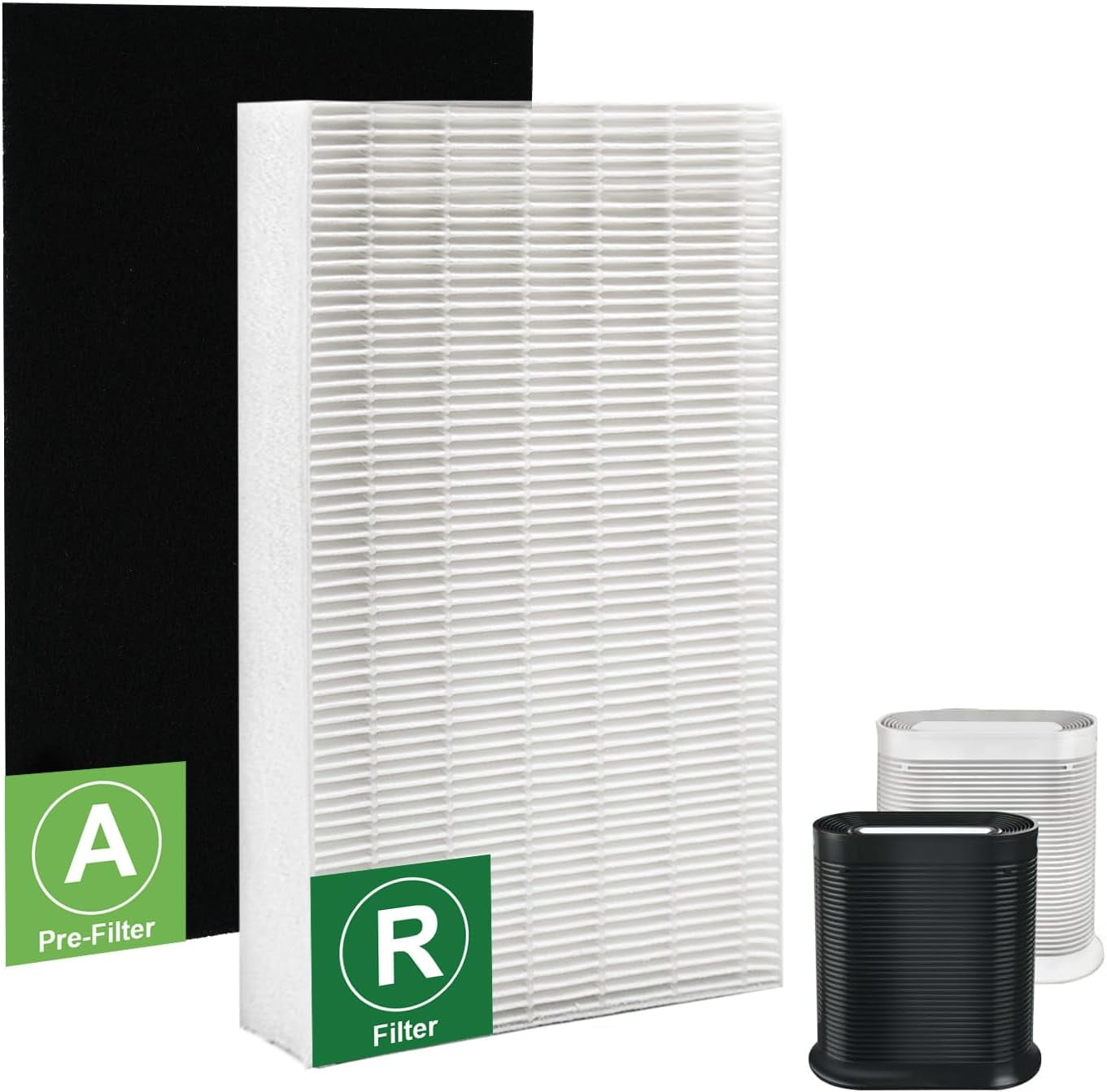 General HPA200 HEPA Filter Replacement, 2 HEPA R Filters, 4 Activated ...